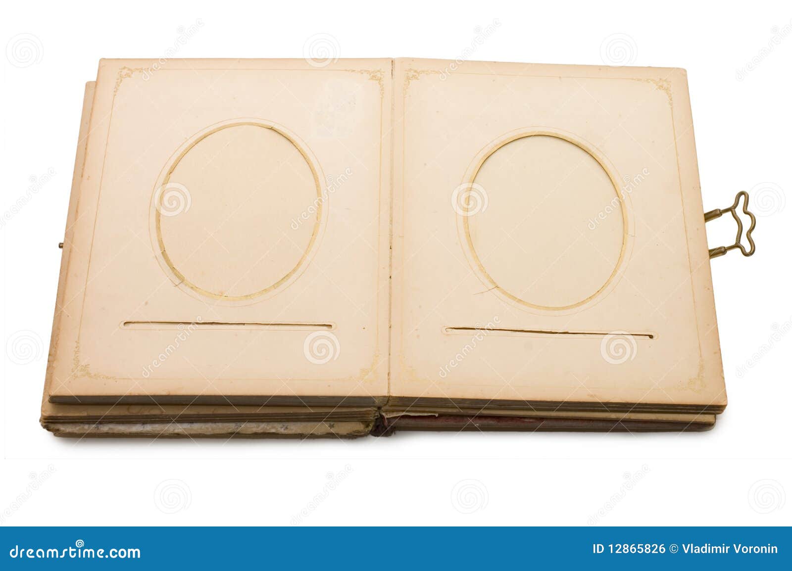 The Ancient Open Book Photoalbum Stock Photo - Image of black, leather ...