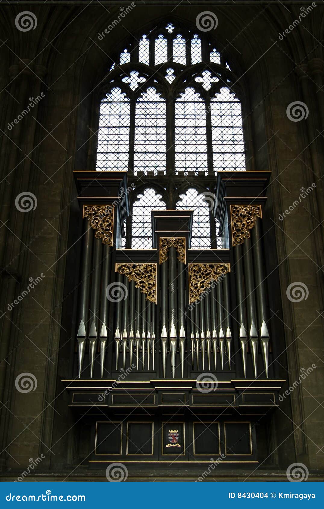 Ancient organ at a church stock photo. Image of europe - 8430404