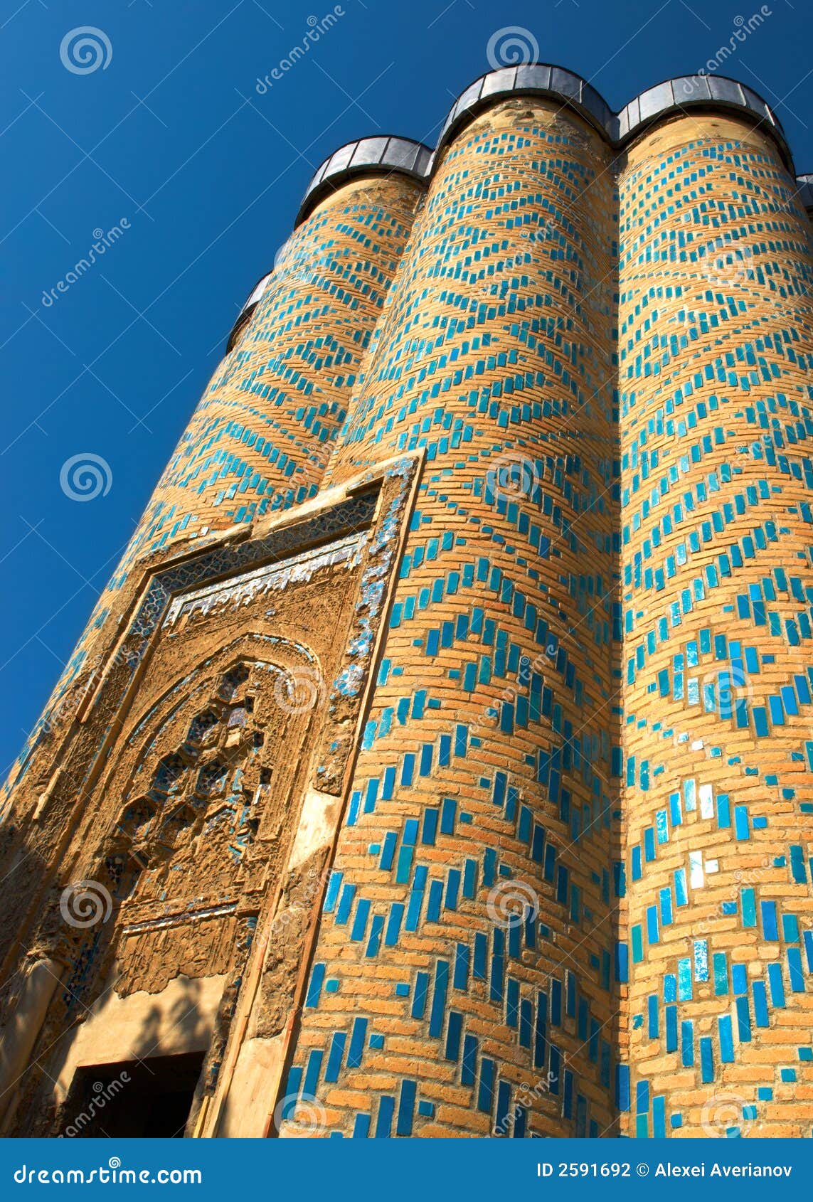 Ancient orient tower stock photo. Image of dome, azerbaijan - 2591692