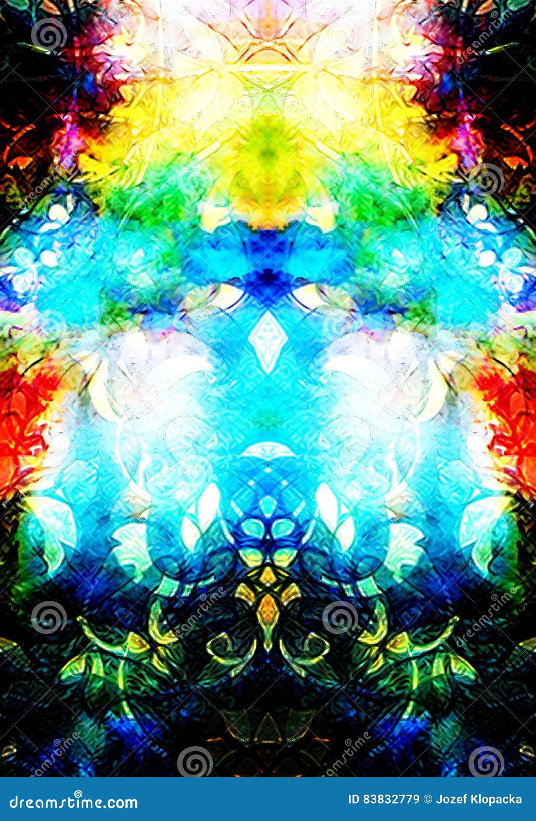 Ancient Ornamental Structure with Filigrane Pattern on Abstract ...