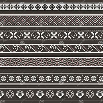 Set of Borders, Frames with Ancient Ornaments Vector Stock Vector ...