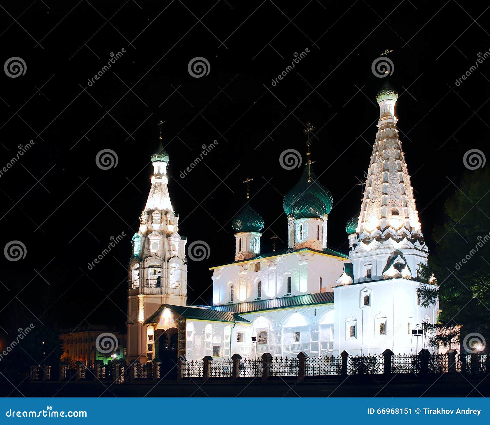 Ancient Ortodox Christian Curch in the Night Stock Image - Image of ...