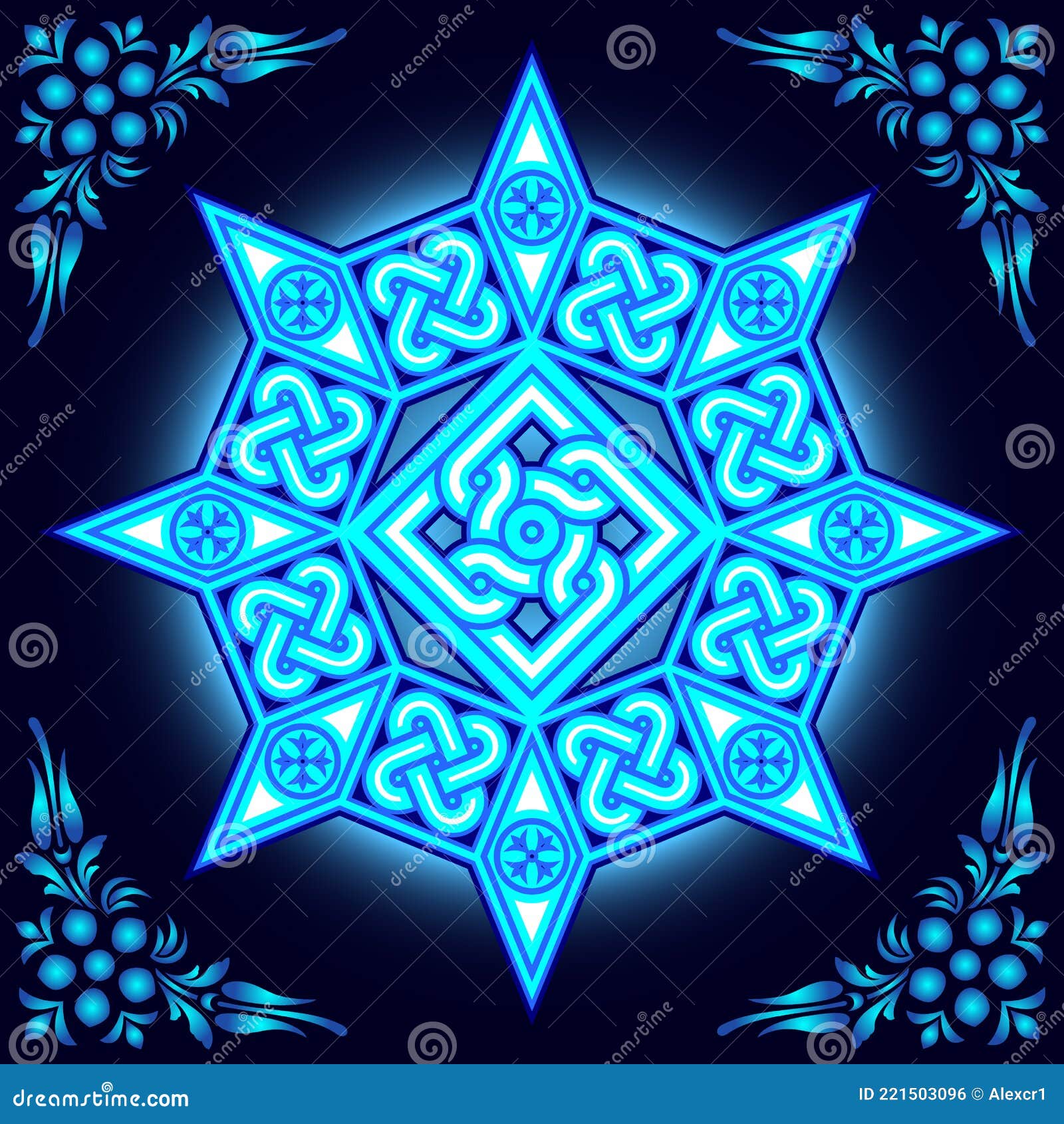 Ancient Pagan Pattern, Circular Ornament Stock Vector - Illustration of ...