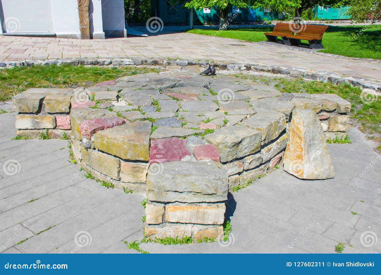 Ancient Pagan Temple or Place of Sacrifice, Made of Stone, in the Shape ...