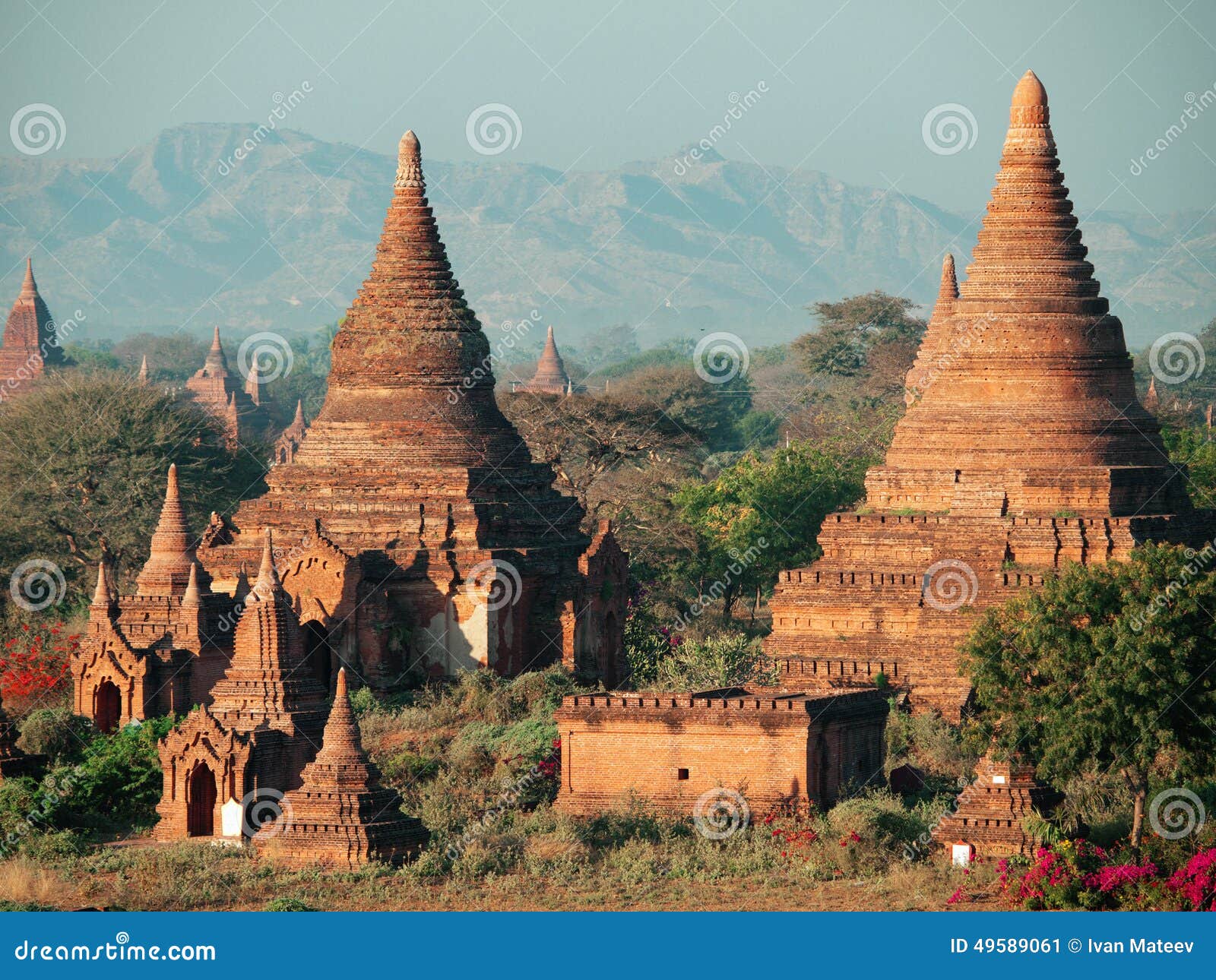 Ancient Pagodas in Bagan, Myanmar Stock Image - Image of asian, culture ...