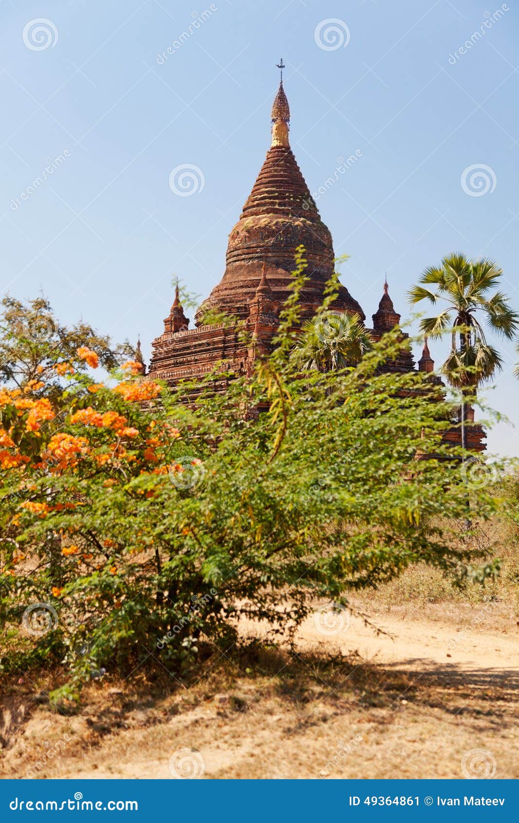 Ancient Pagodas in Bagan, Myanmar Stock Image - Image of travel ...
