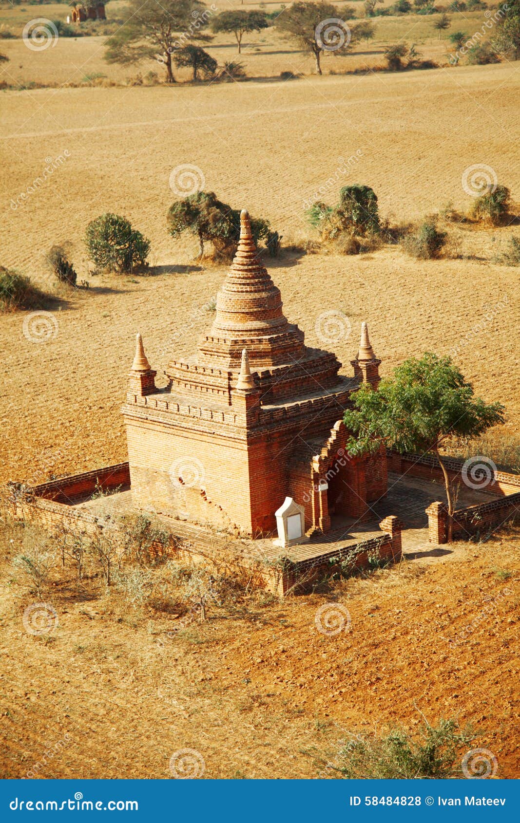 Ancient pagodas in Bagan stock photo. Image of full, asian - 58484828