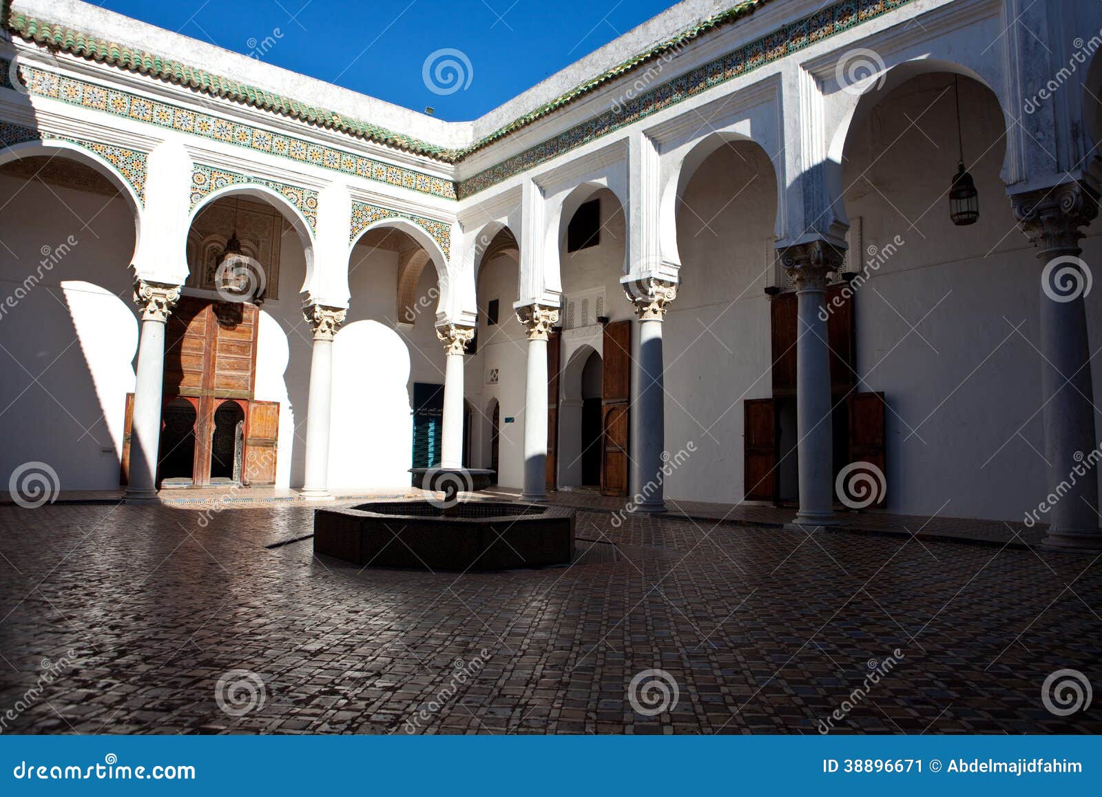 Ancient palace in Tangier stock image. Image of makhzen - 38896671