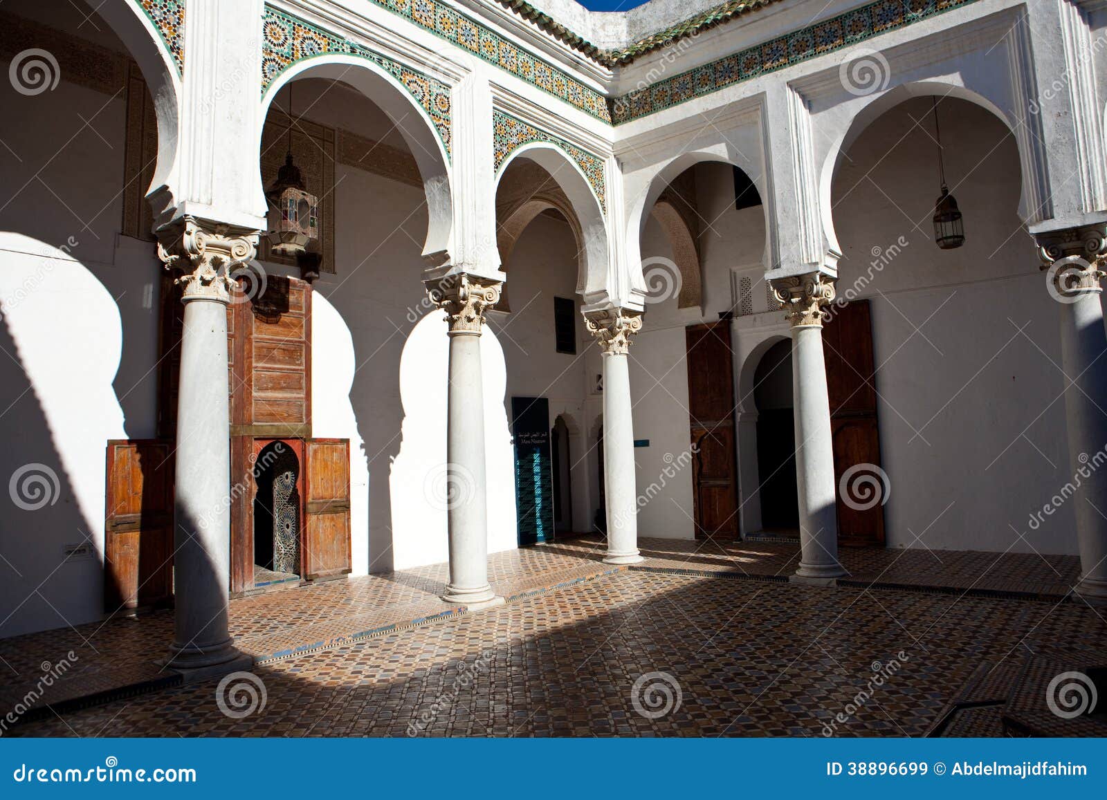Ancient palace in Tangier stock image. Image of gibraltar - 38896699