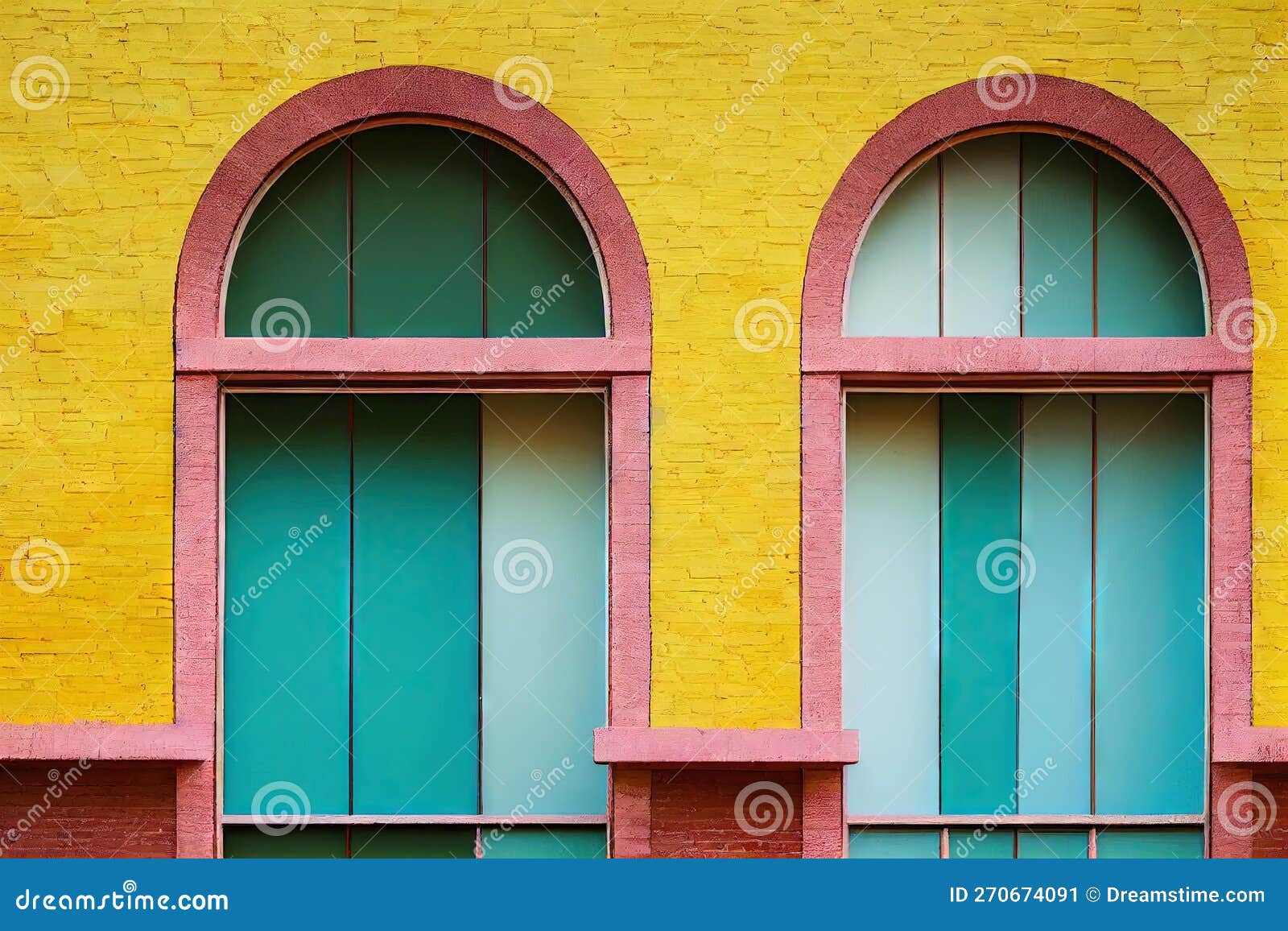 Ancient Panoramic Arch Window Exterior Classic Gothic Architecture. Old ...