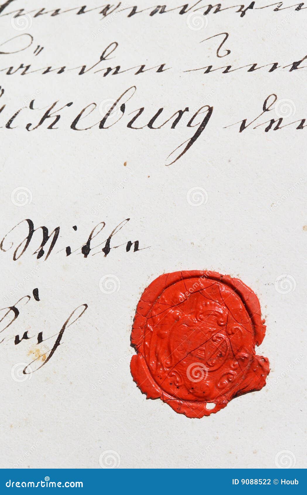 Parchment Manuscript With The Word Invitation Stock Photography ...