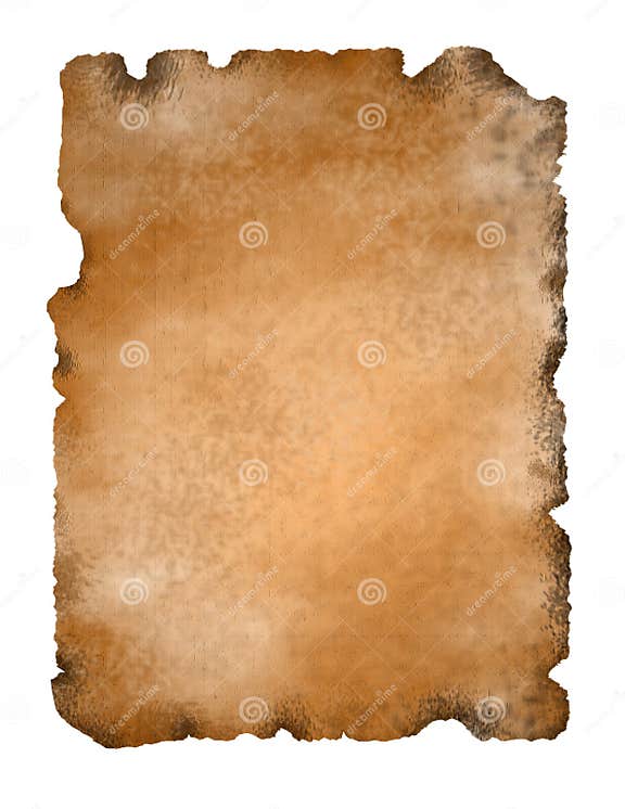 Ancient Parchment Paper Isolated Stock Illustration - Illustration of ...