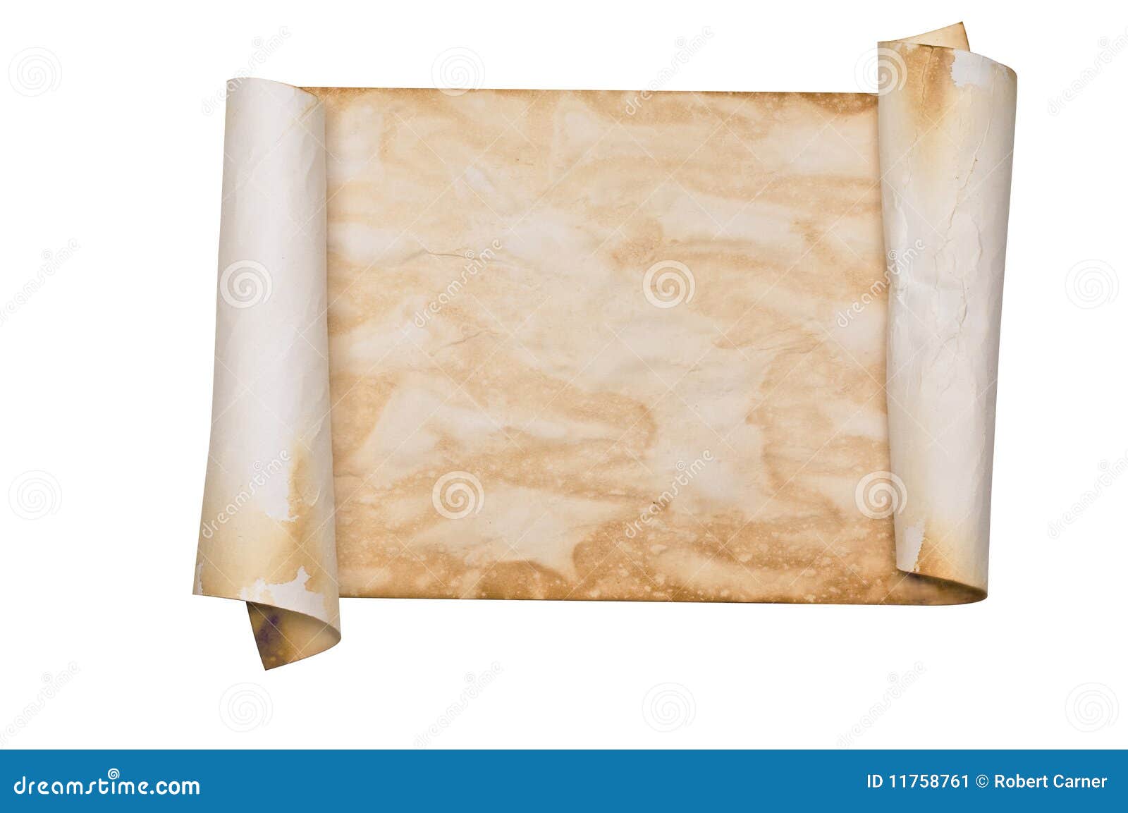 Ancient parchment scroll stock image. Image of grunge - 11758761