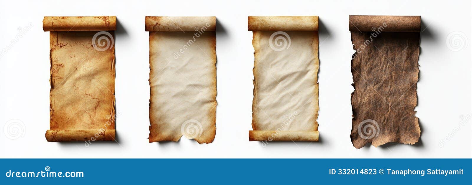 Ancient Parchment Scrolls Set Perfect for Medieval Fantasy and ...