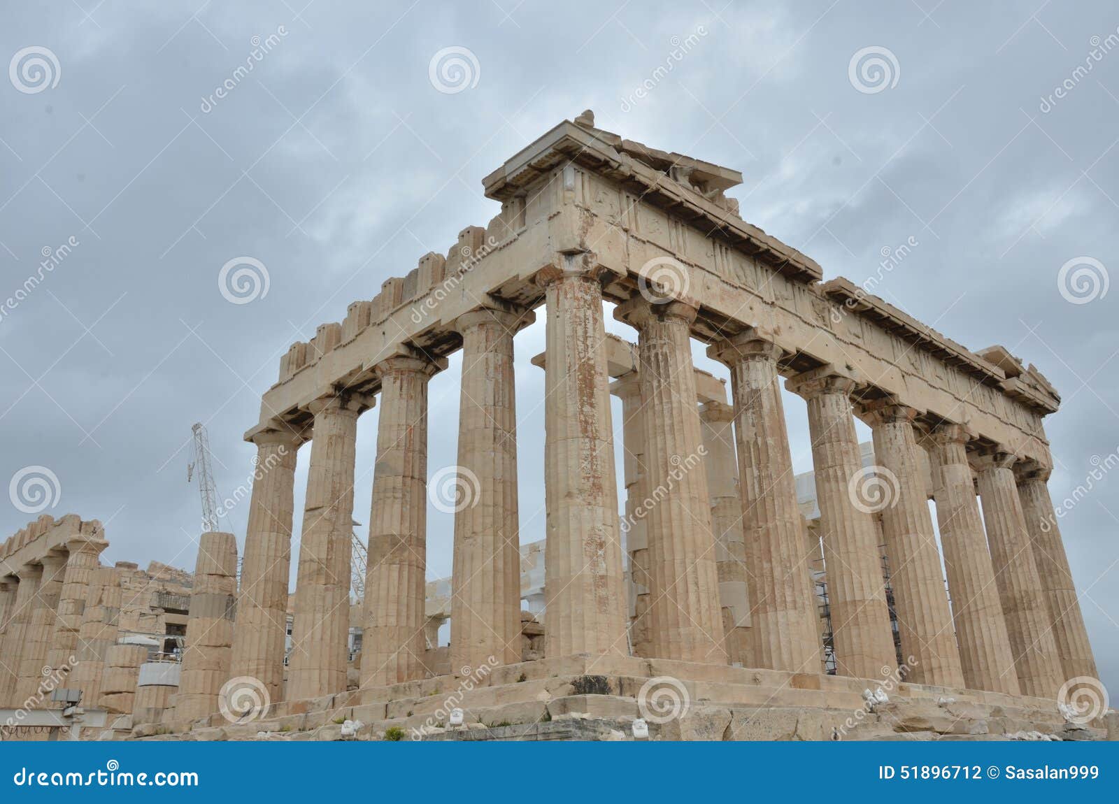 Ancient Parthenon stock photo. Image of historic, parthenon - 51896712