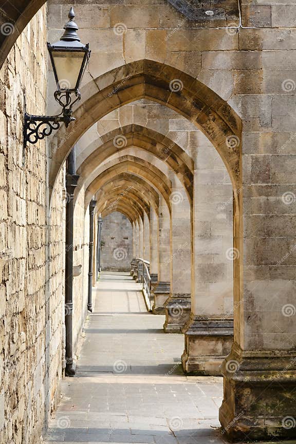 Ancient passageway stock image. Image of cathedral, daytime - 28666135