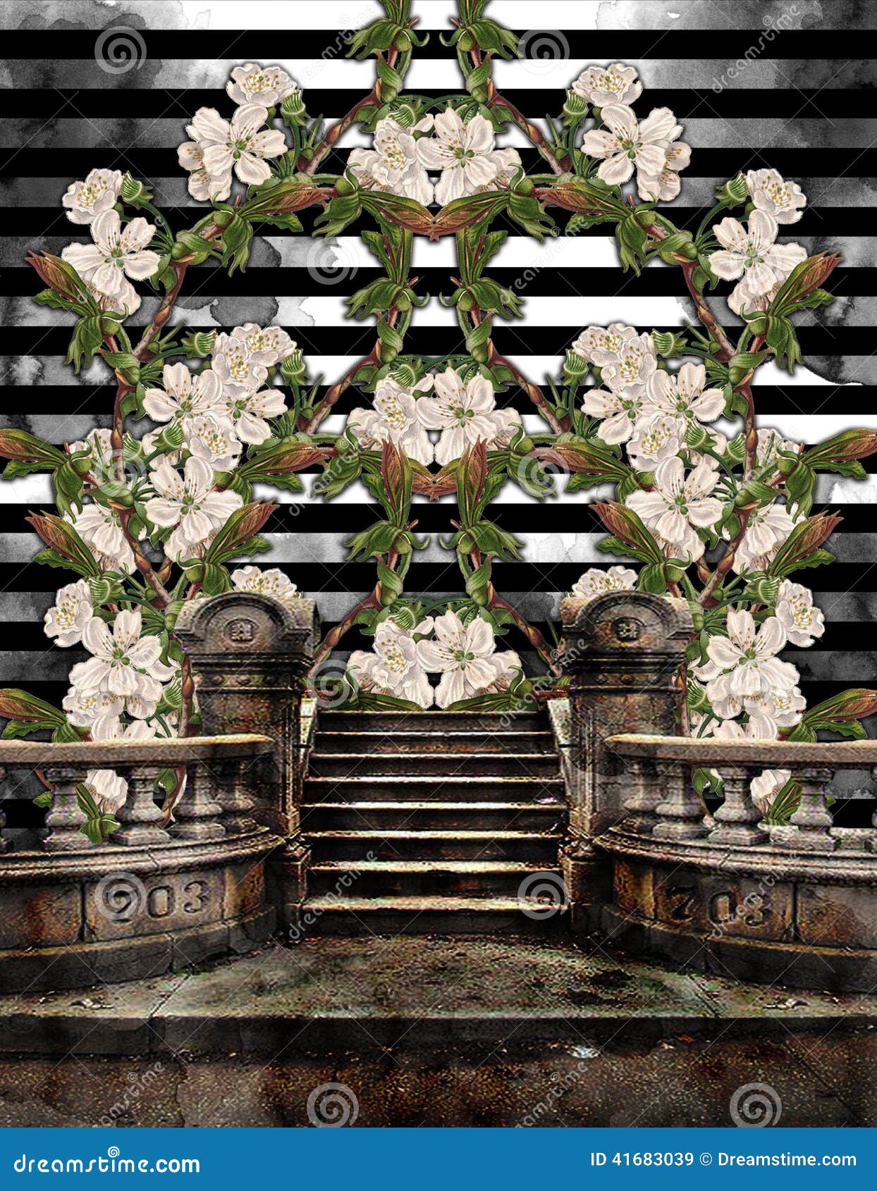 Ancient pattern stock image. Image of retro, flowers - 41683039