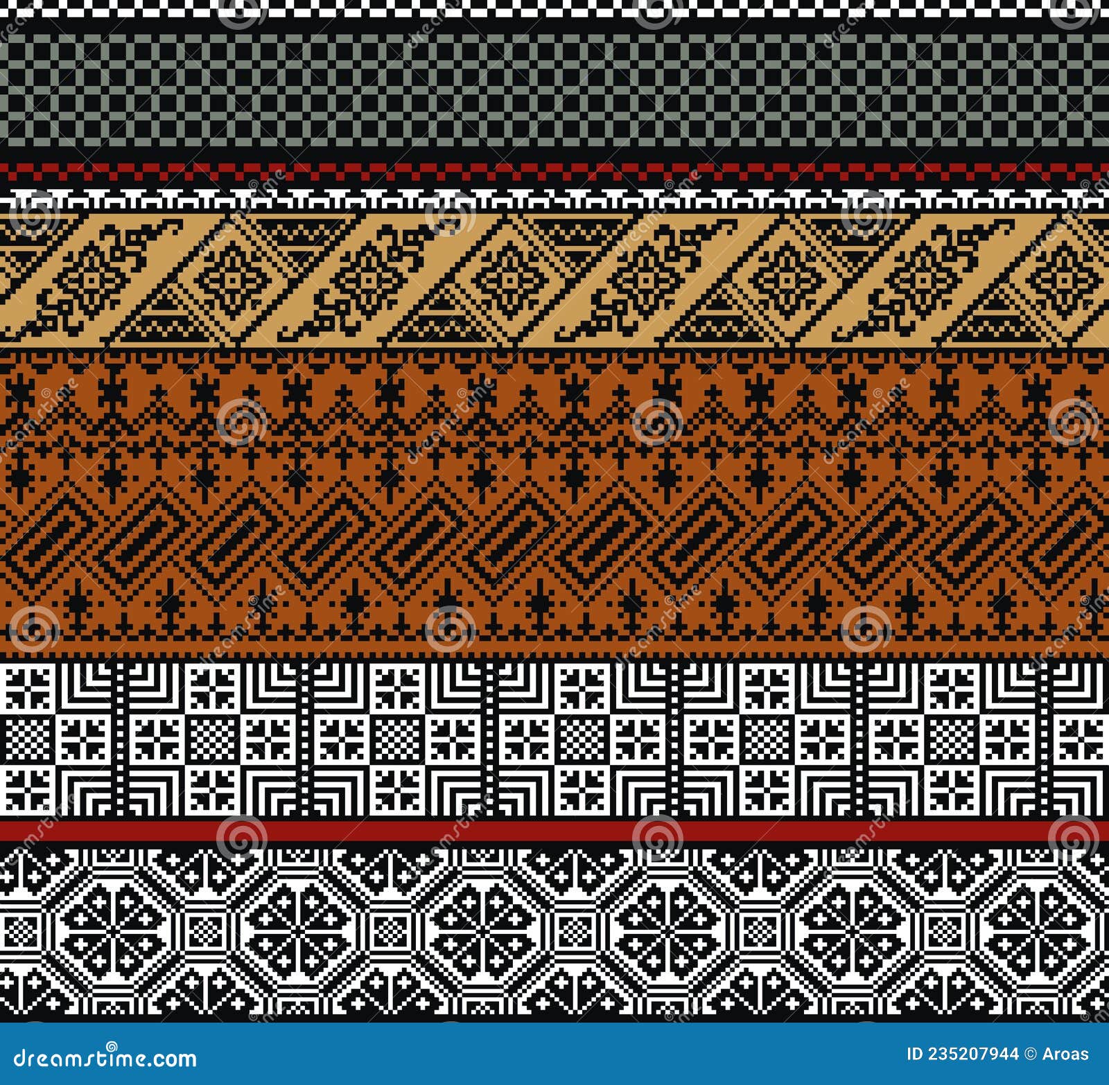 Original Ancient Pattern Design Background Stock Illustration ...