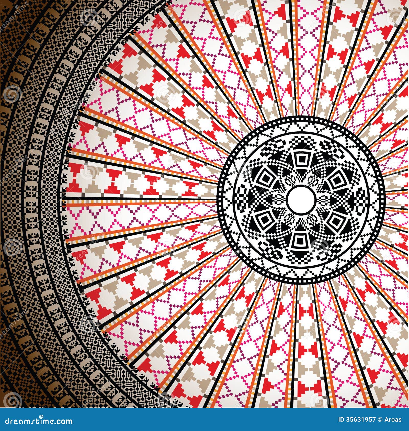 Ancient Pattern. Vector Illustration Stock Vector - Illustration of ...