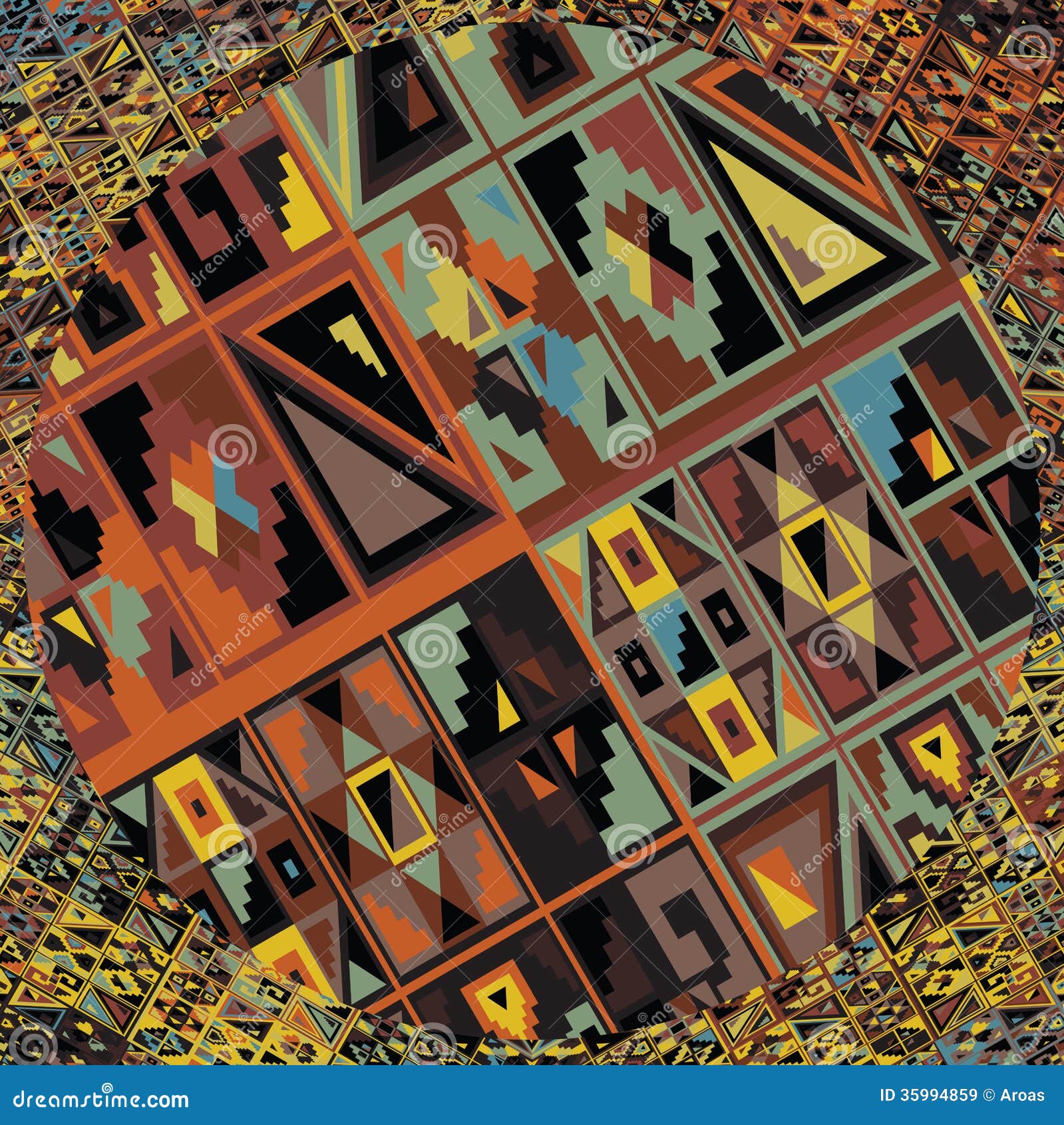 Ancient Pattern. Vector Illustration Stock Vector - Illustration of ...