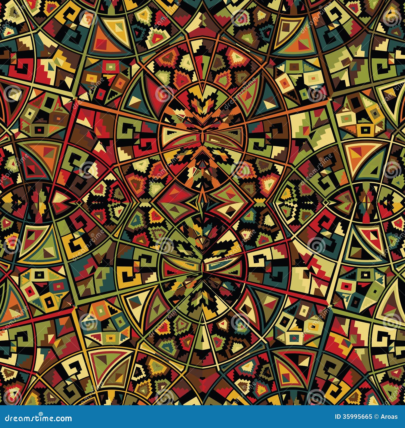 Ancient Pattern. Vector Illustration Stock Vector - Illustration of ...