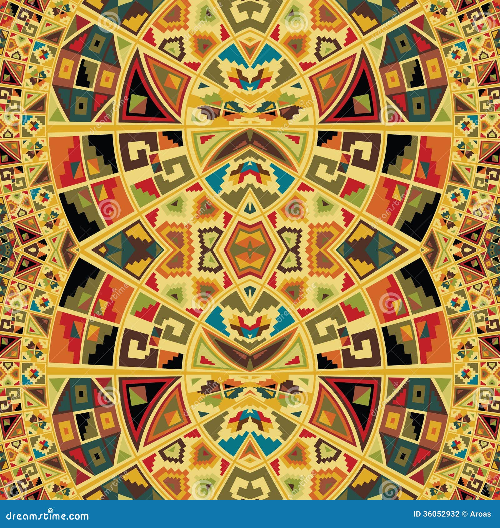 Ancient Pattern. Vector Illustration Stock Vector - Illustration of ...