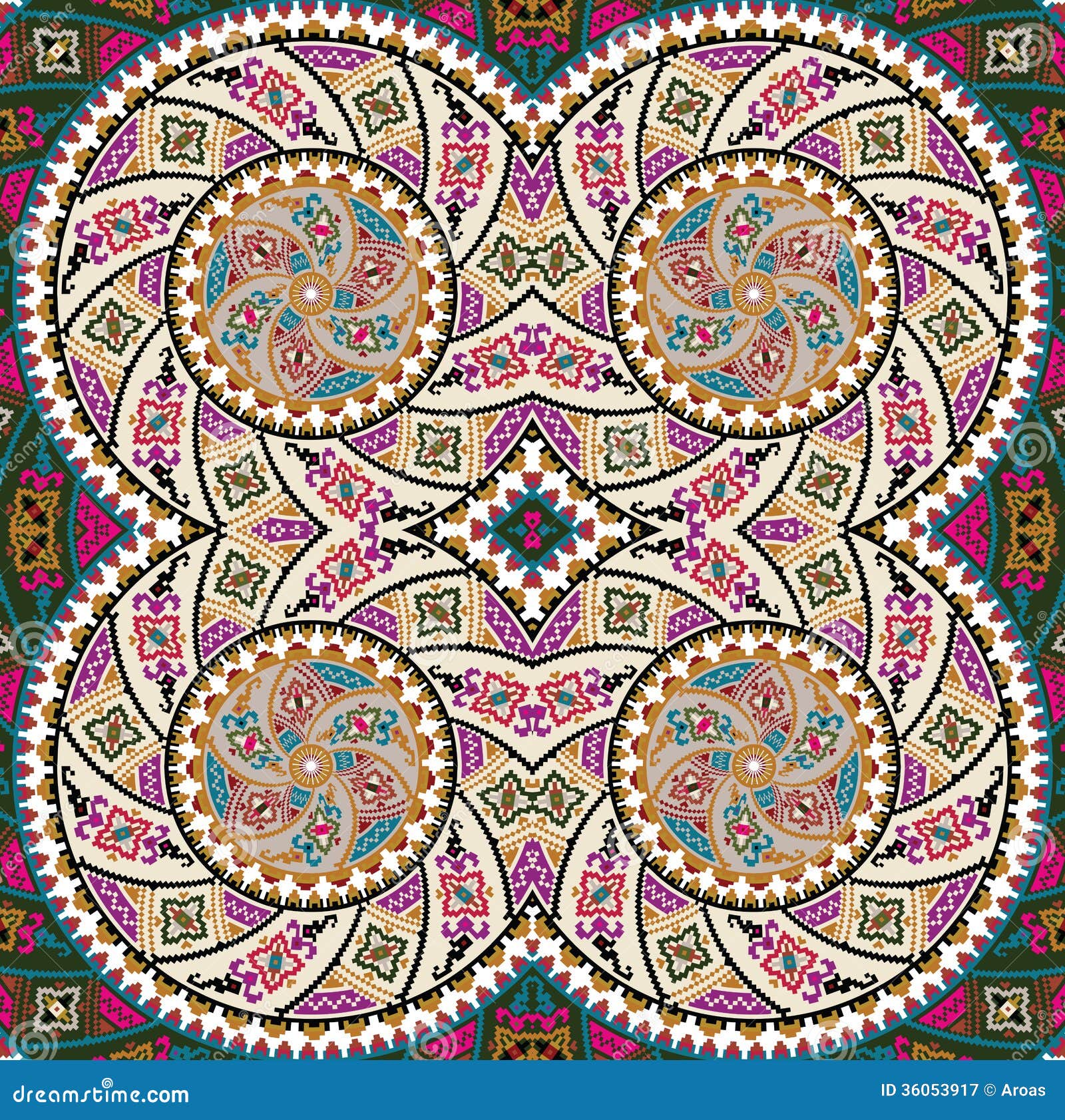 Ancient Pattern. Vector Illustration Stock Vector - Illustration of ...