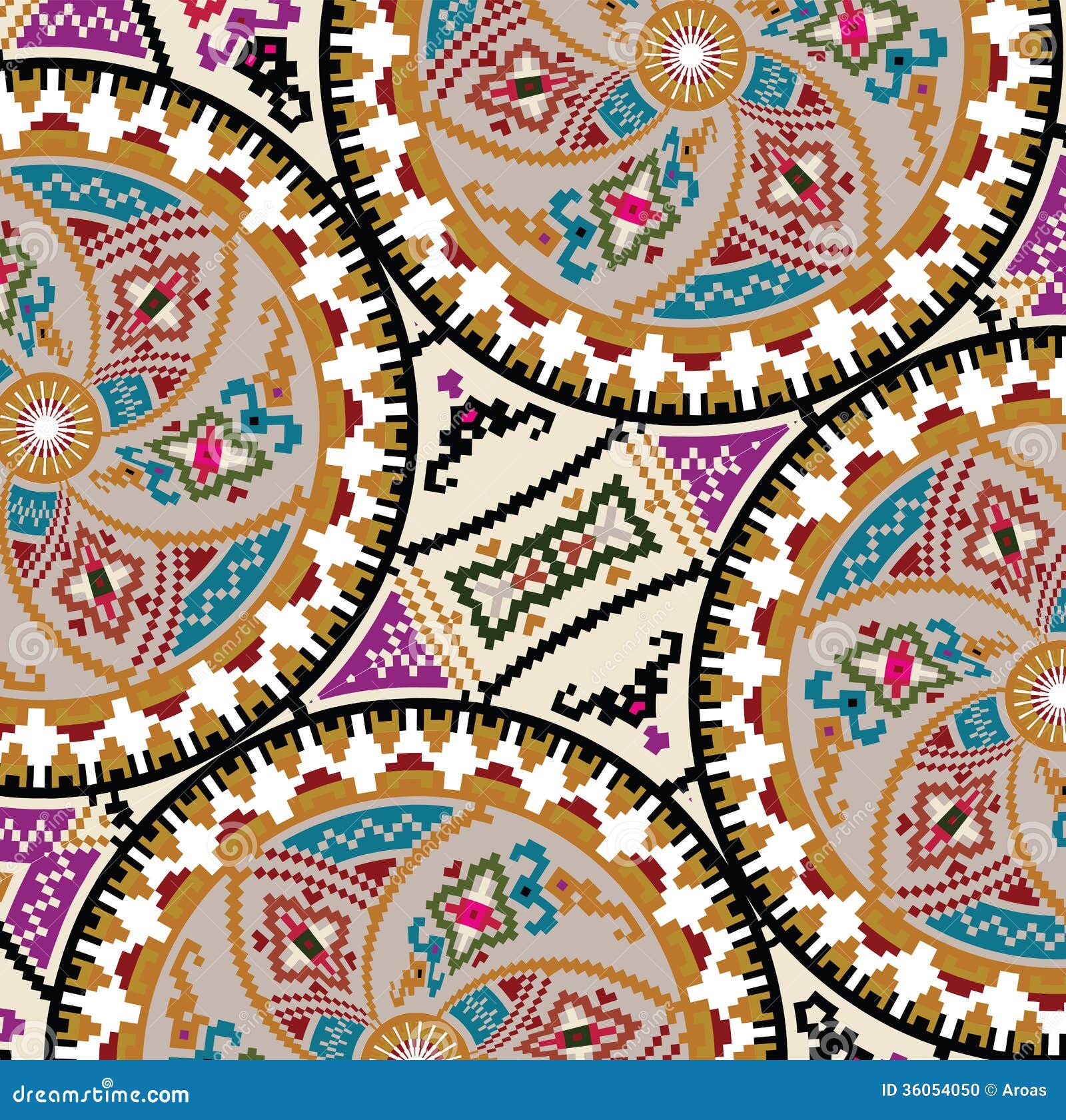 Ancient Pattern. Vector Illustration Stock Vector - Illustration of ...