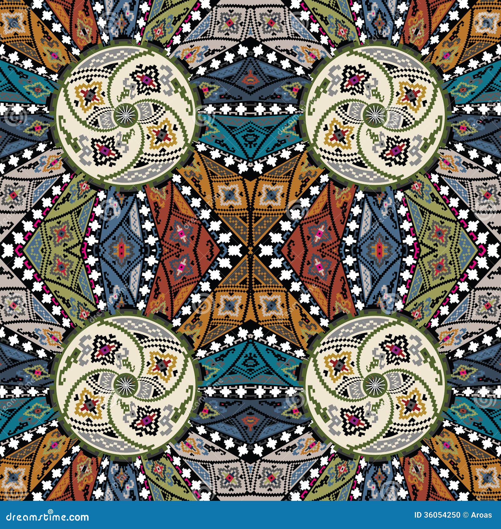 Ancient Pattern. Vector Illustration Stock Vector - Illustration of ...