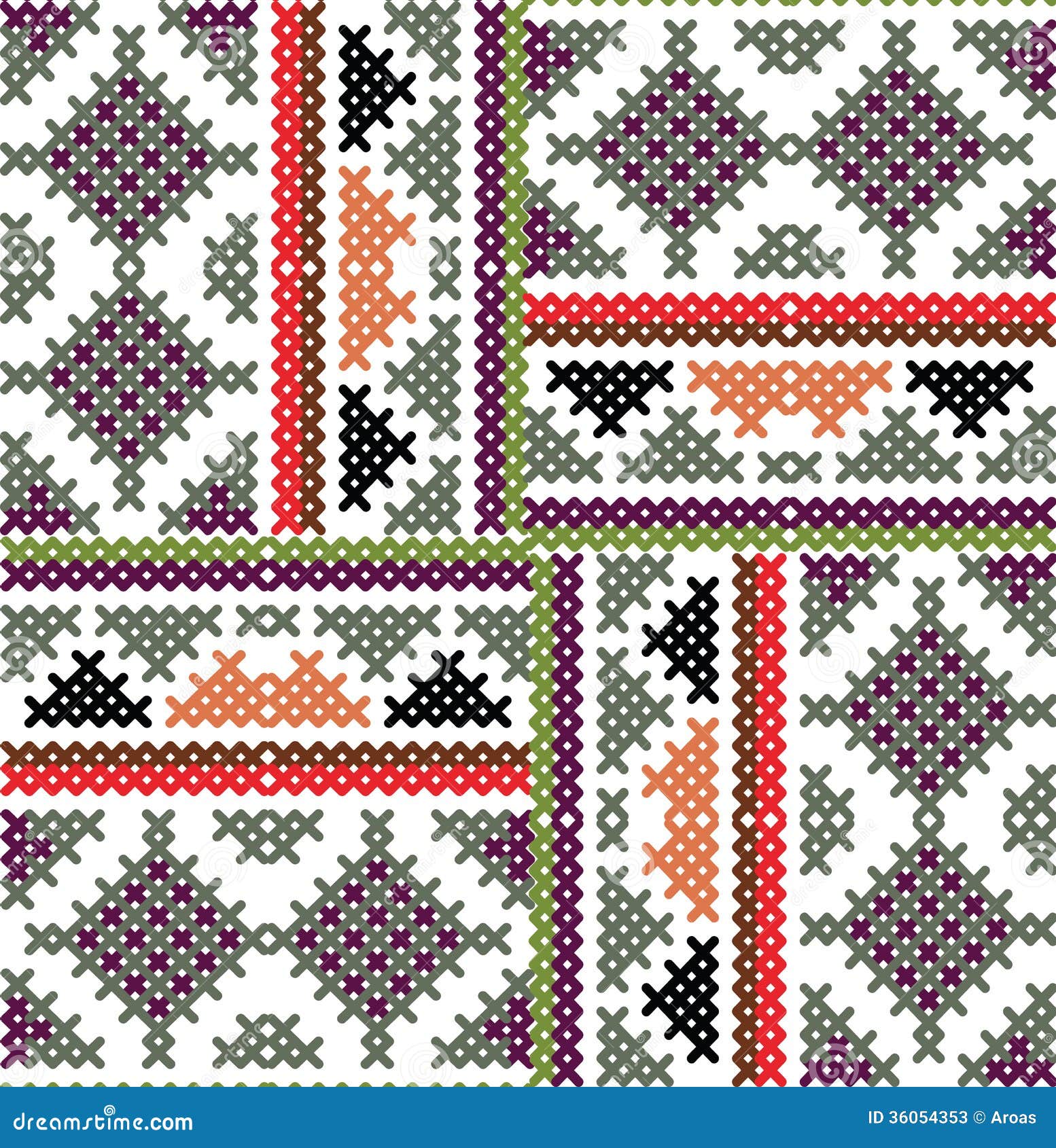 Ancient Pattern. Vector Illustration Stock Vector - Illustration of ...