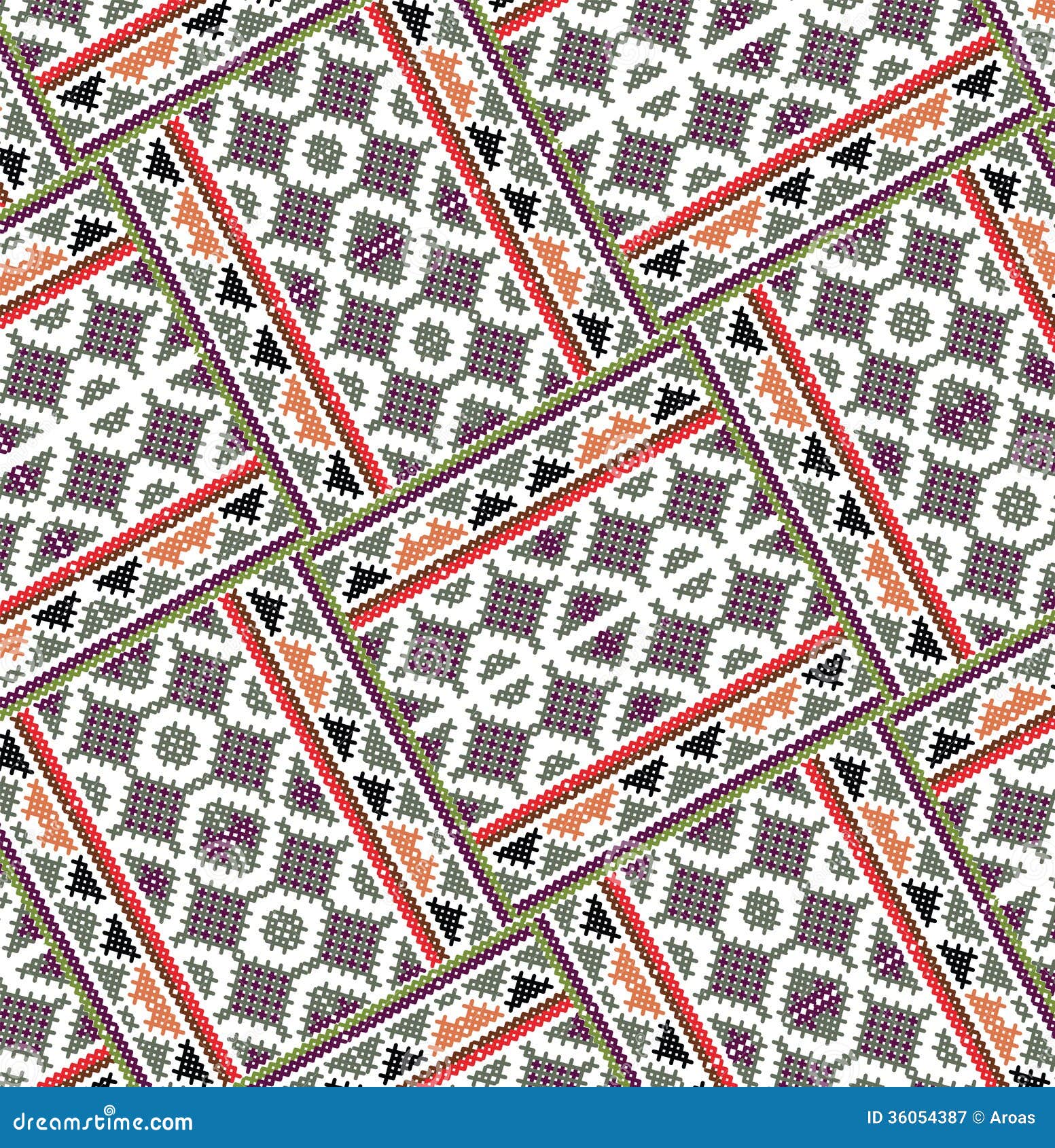 Ancient Pattern. Vector Illustration Stock Vector - Illustration of ...