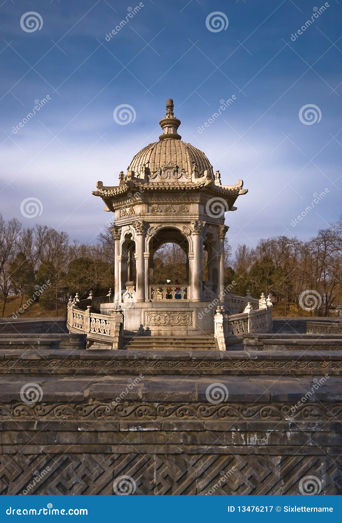 Ancient Pavilion and Labyrinth Stock Image - Image of building, brick ...