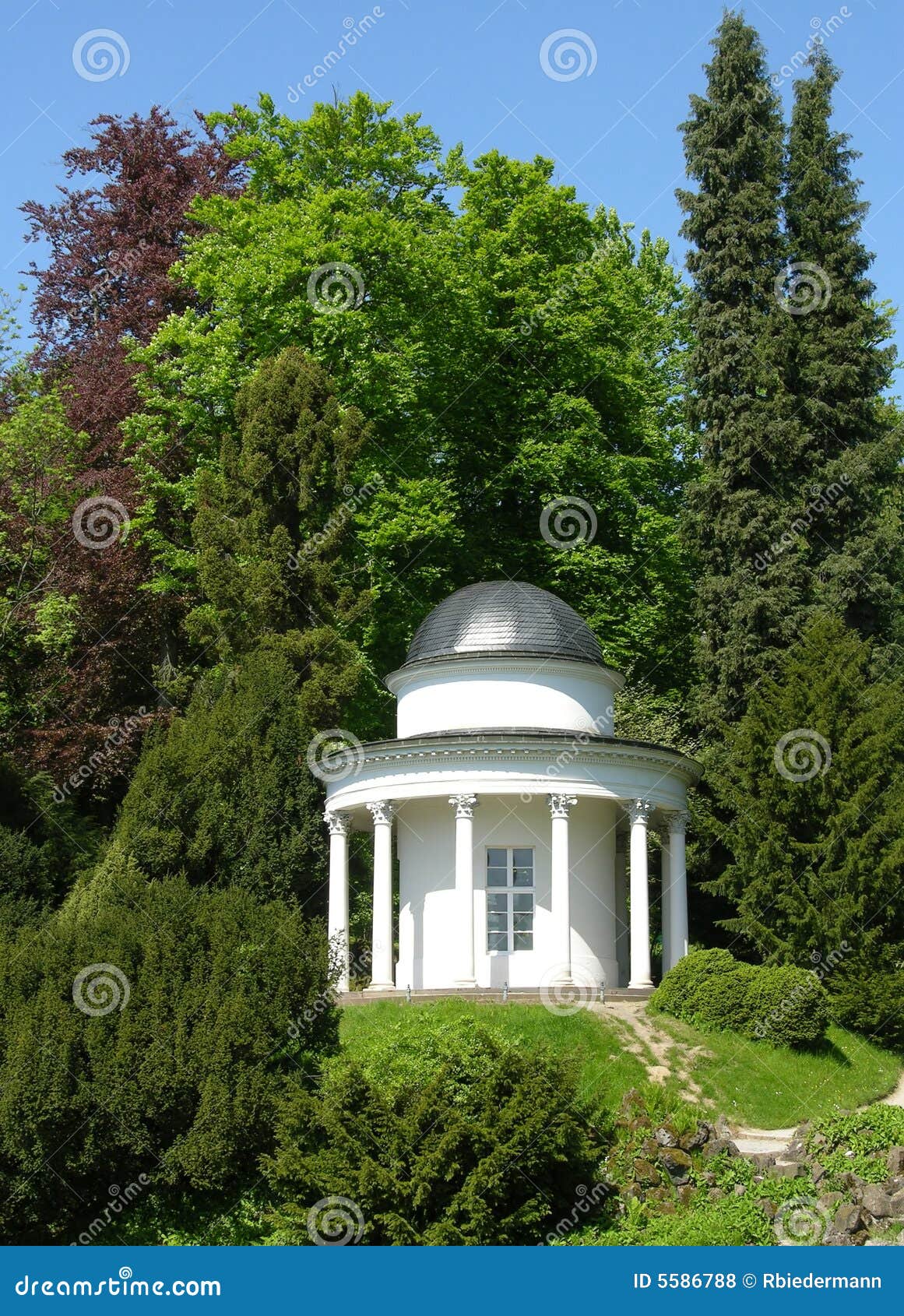Ancient Pavilion in a Park Scenery Stock Photo - Image of scenery ...