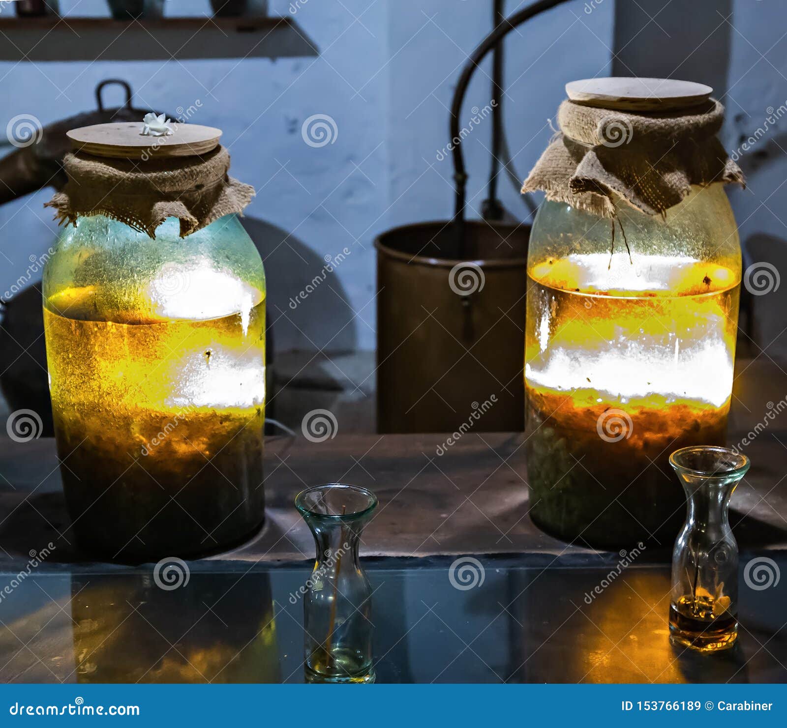 Ancient perfume laboratory stock image. Image of care - 153766189
