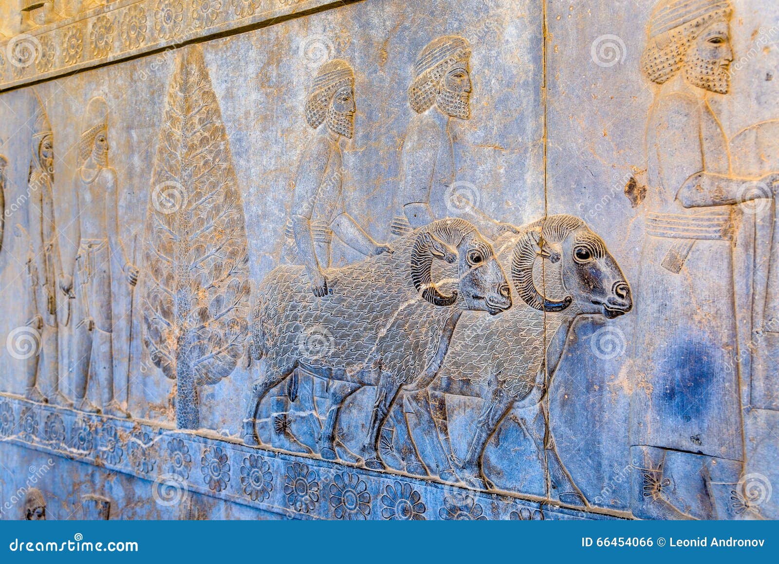 Ancient Persian Bas-relief In Persepolis Royalty-Free Stock Image ...