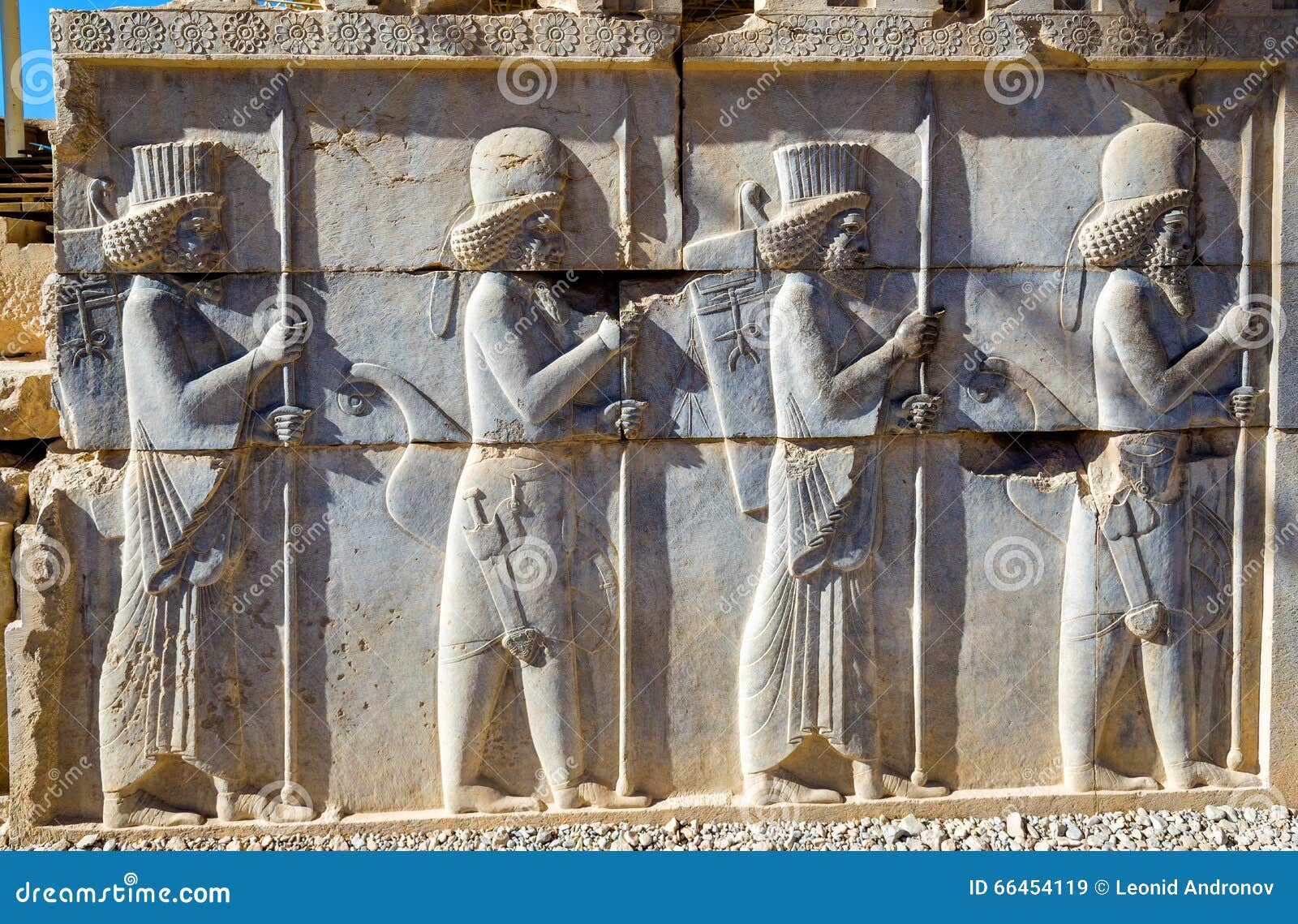 Ancient Persian Carving in Persepolis Stock Image - Image of carved ...