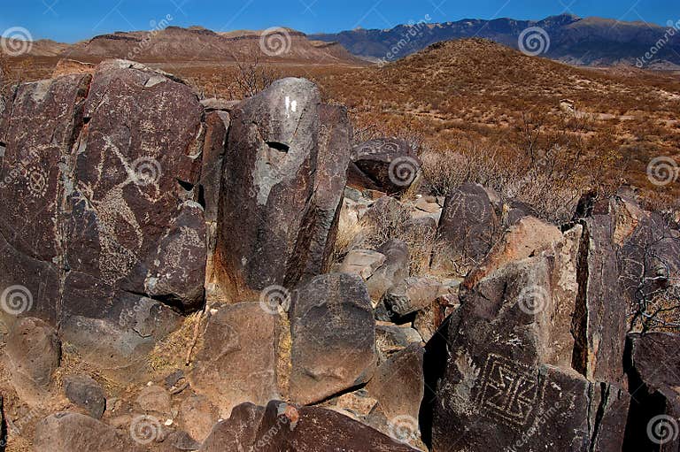 Ancient Petroglyphs stock photo. Image of southwest, ancient - 20075638