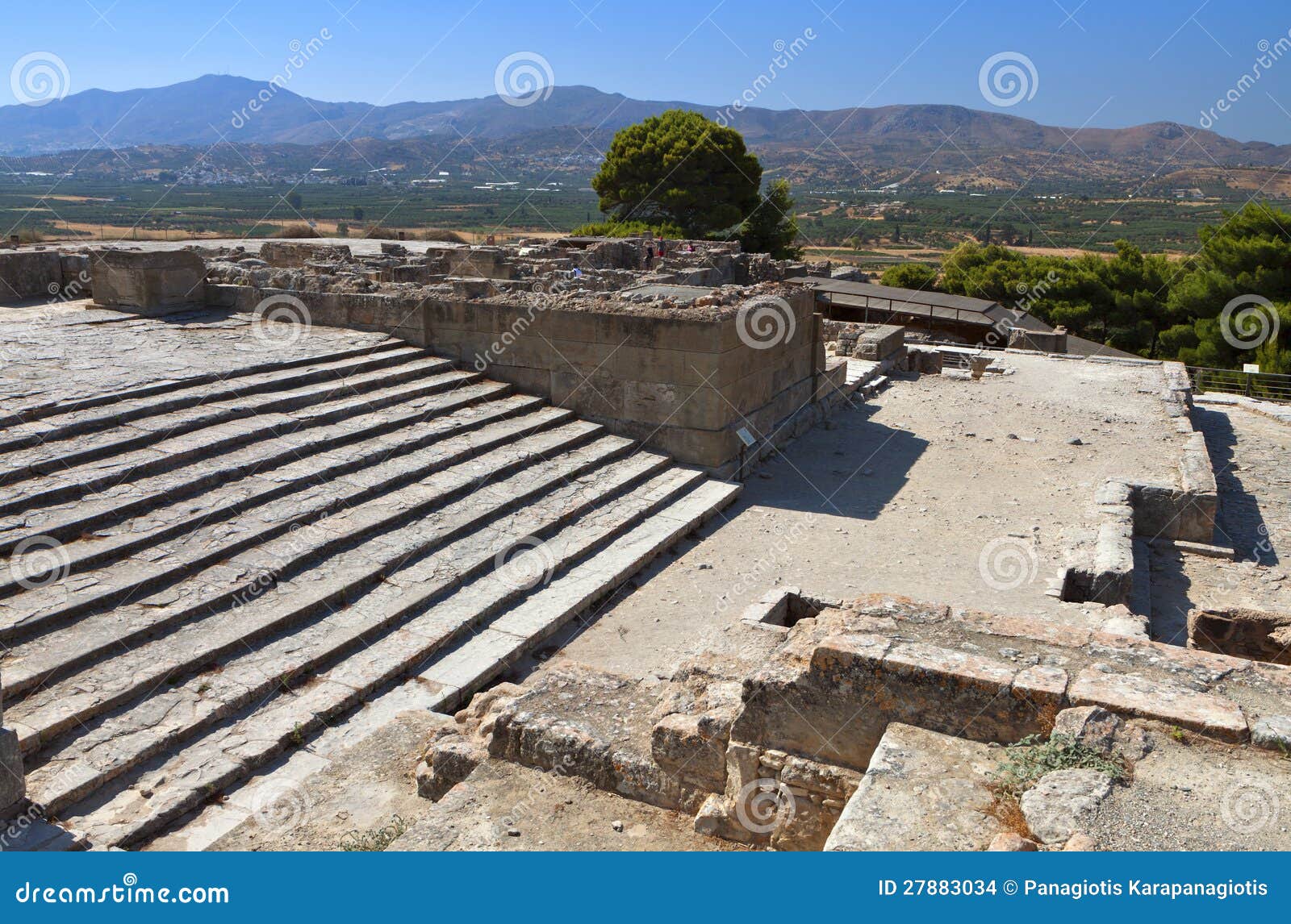 Ancient Phaestos at Crete Island in Greece Stock Photo - Image of kriti ...