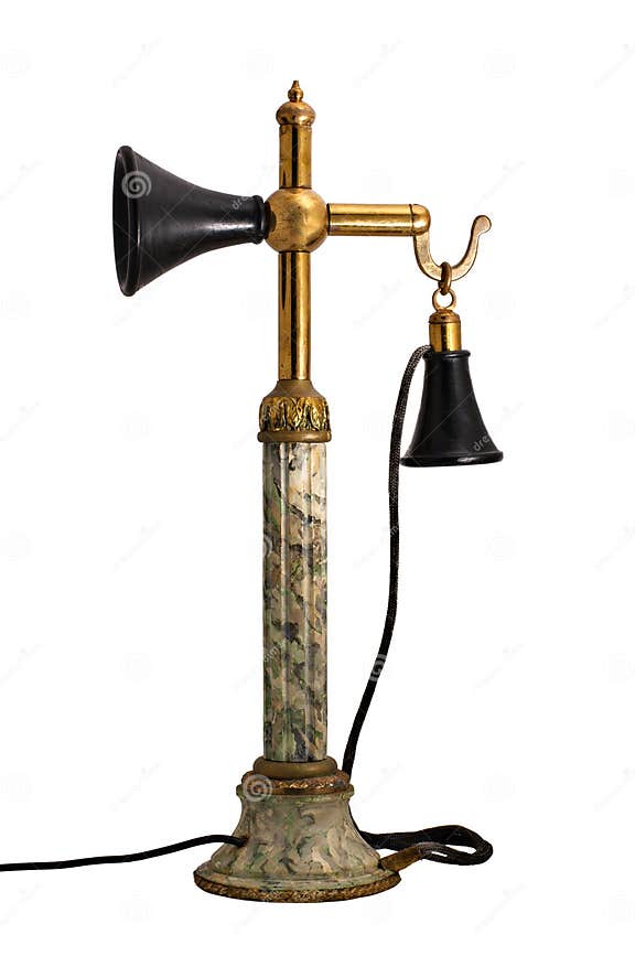 The ancient phone stock image. Image of listen, device - 19999837