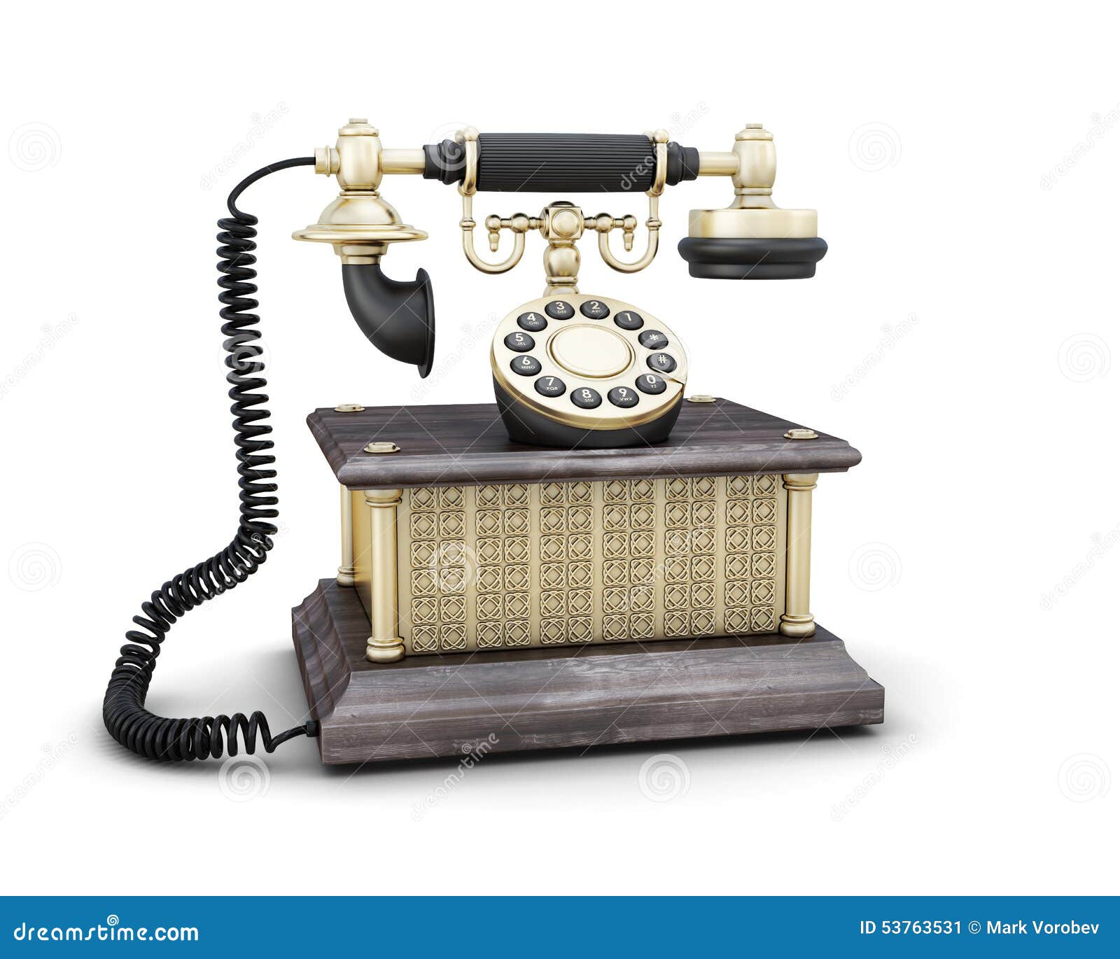 Ancient phone stock illustration. Illustration of communicate - 53763531