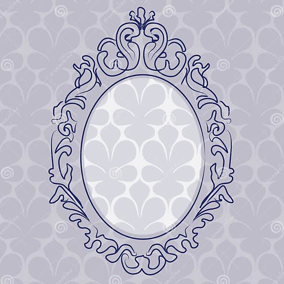 Ancient picture frame stock illustration. Illustration of decorated ...