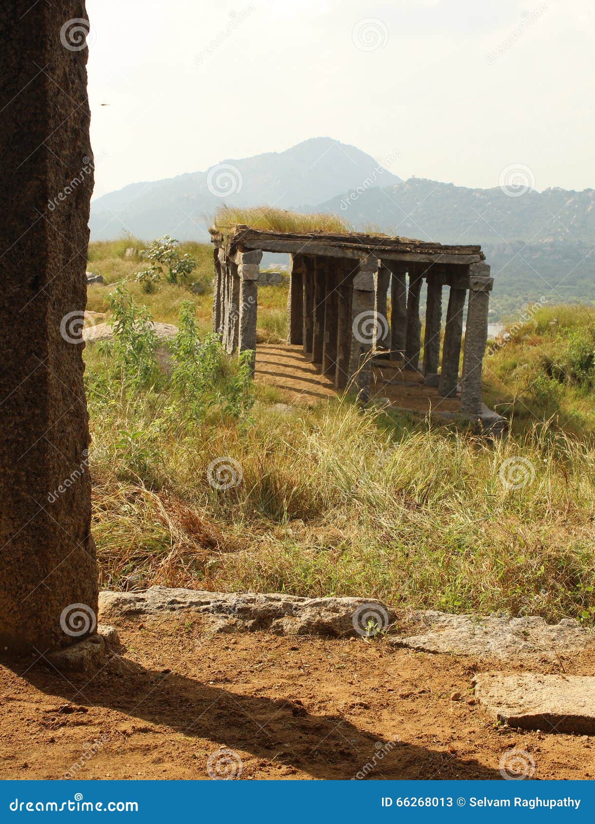 Ancient pillar rest hall stock image. Image of ruin, archaeological ...