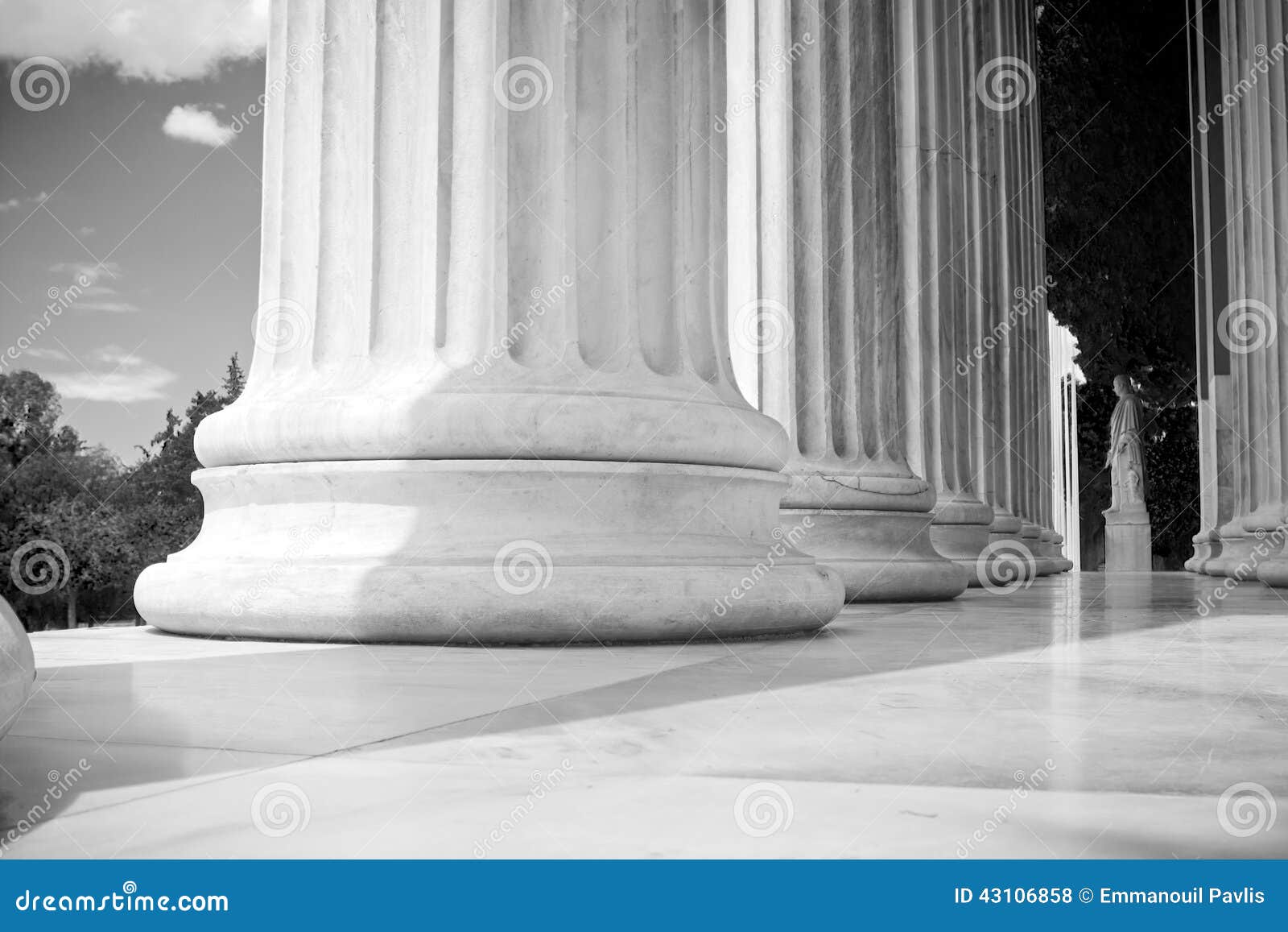 Ancient pillars stock photo. Image of marbles, academy - 43106858