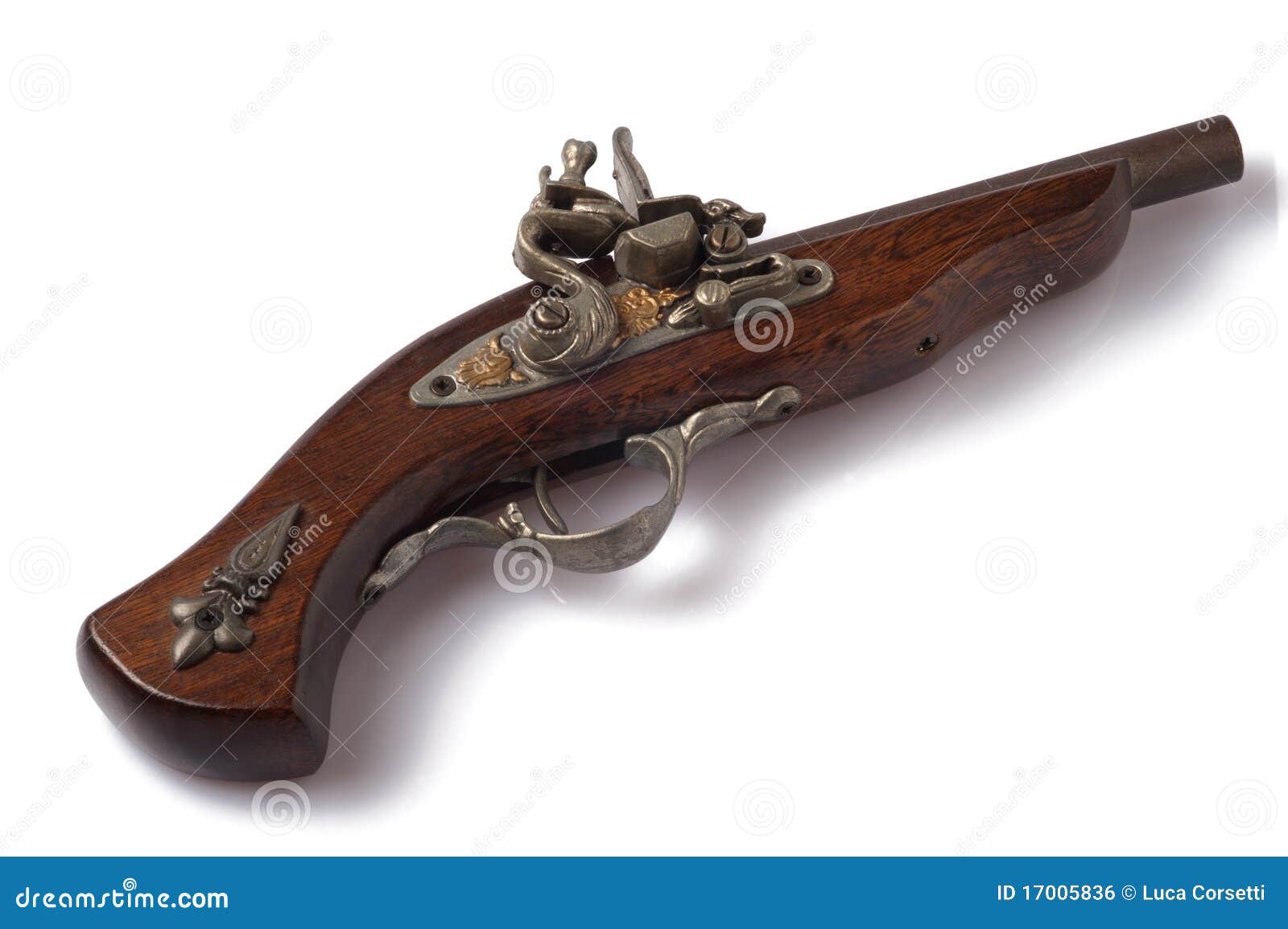 Ancient pistol stock photo. Image of hammer, model, firearm - 17005836