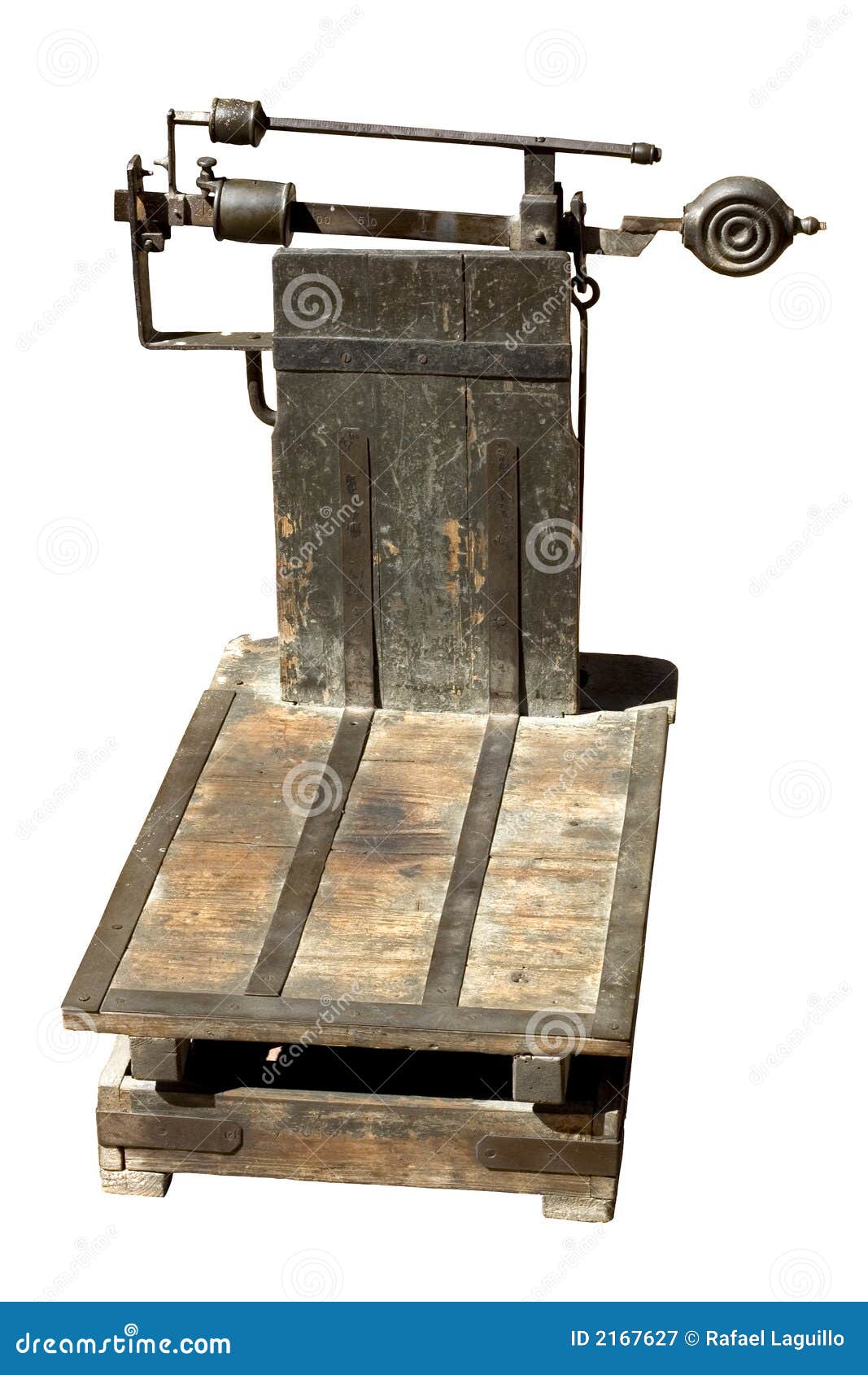 Ancient platform scales stock image. Image of pound, gram - 2167627