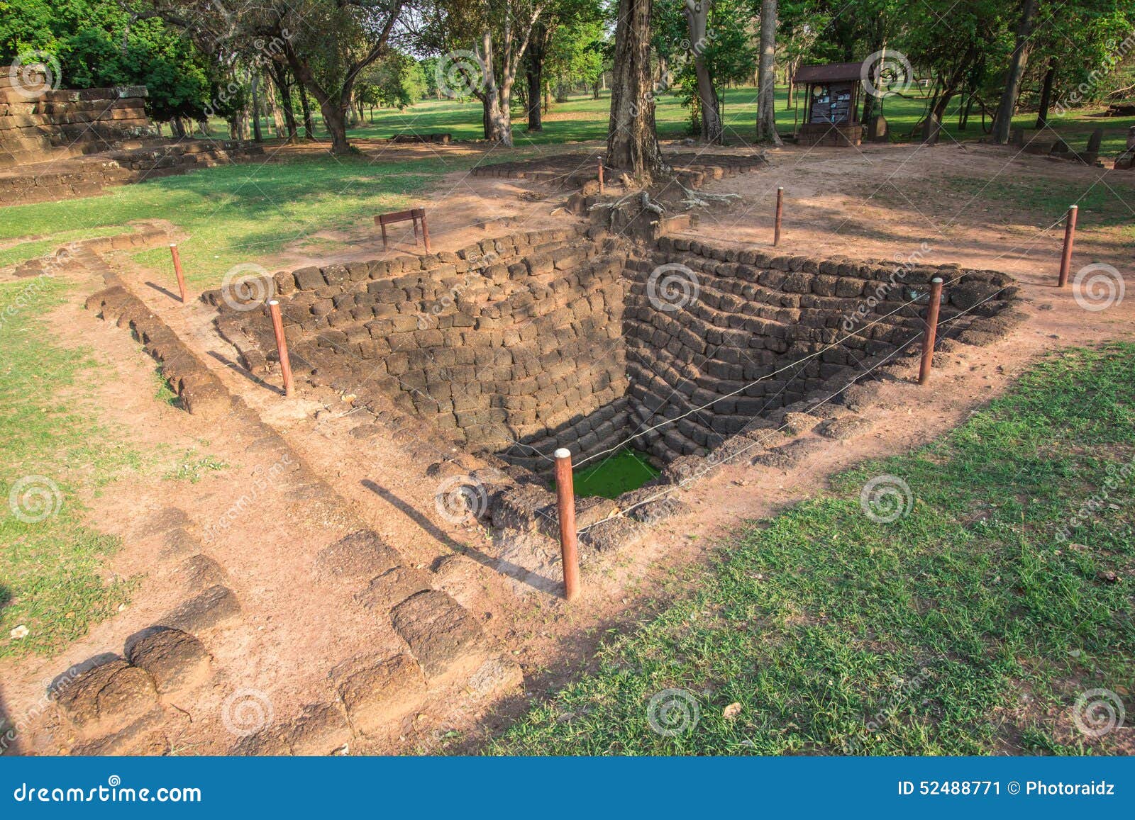 Ancient pool stock image. Image of history, ponds, forest - 52488771