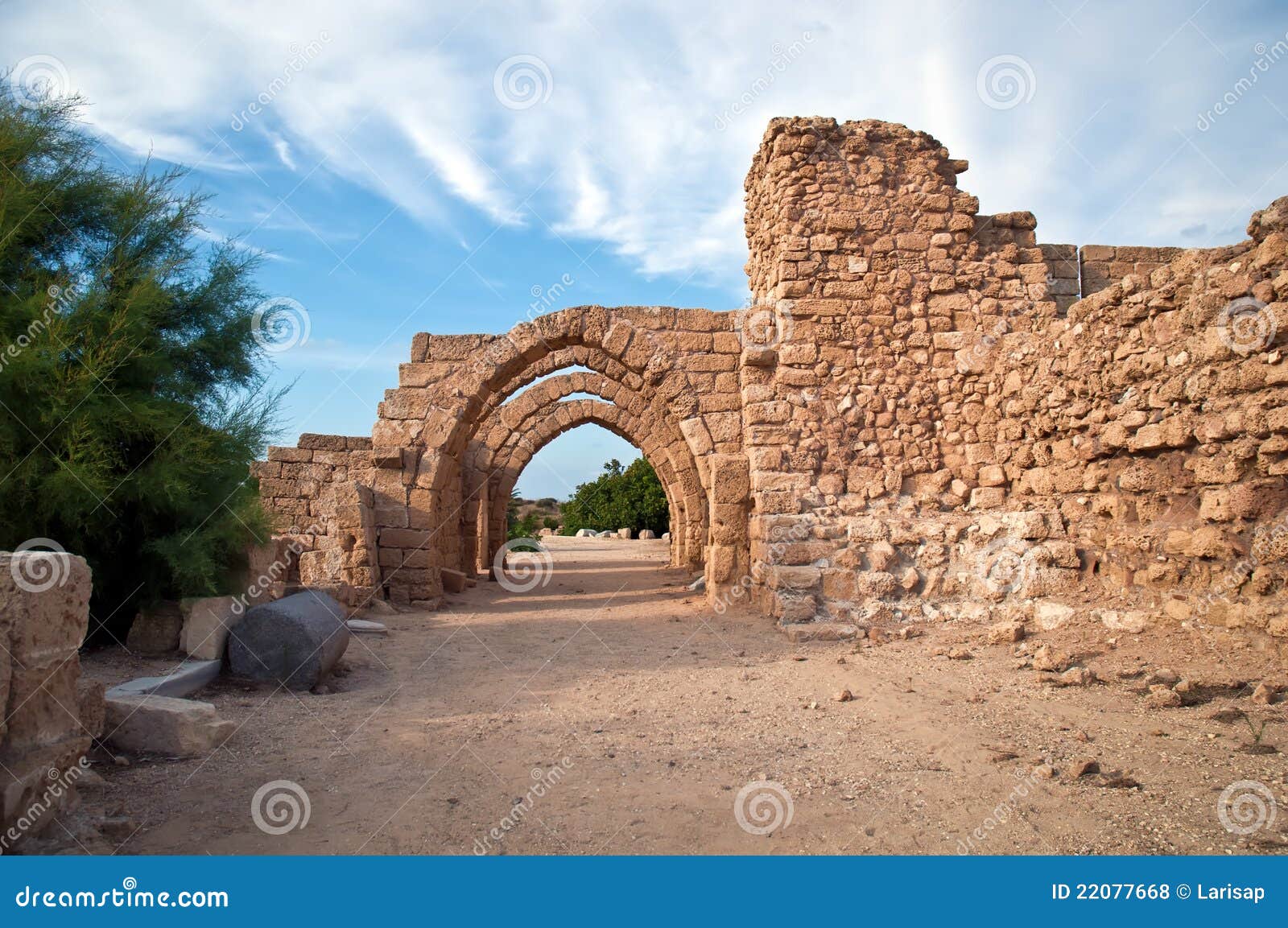 Ancient port city . stock photo. Image of building, destinations - 22077668