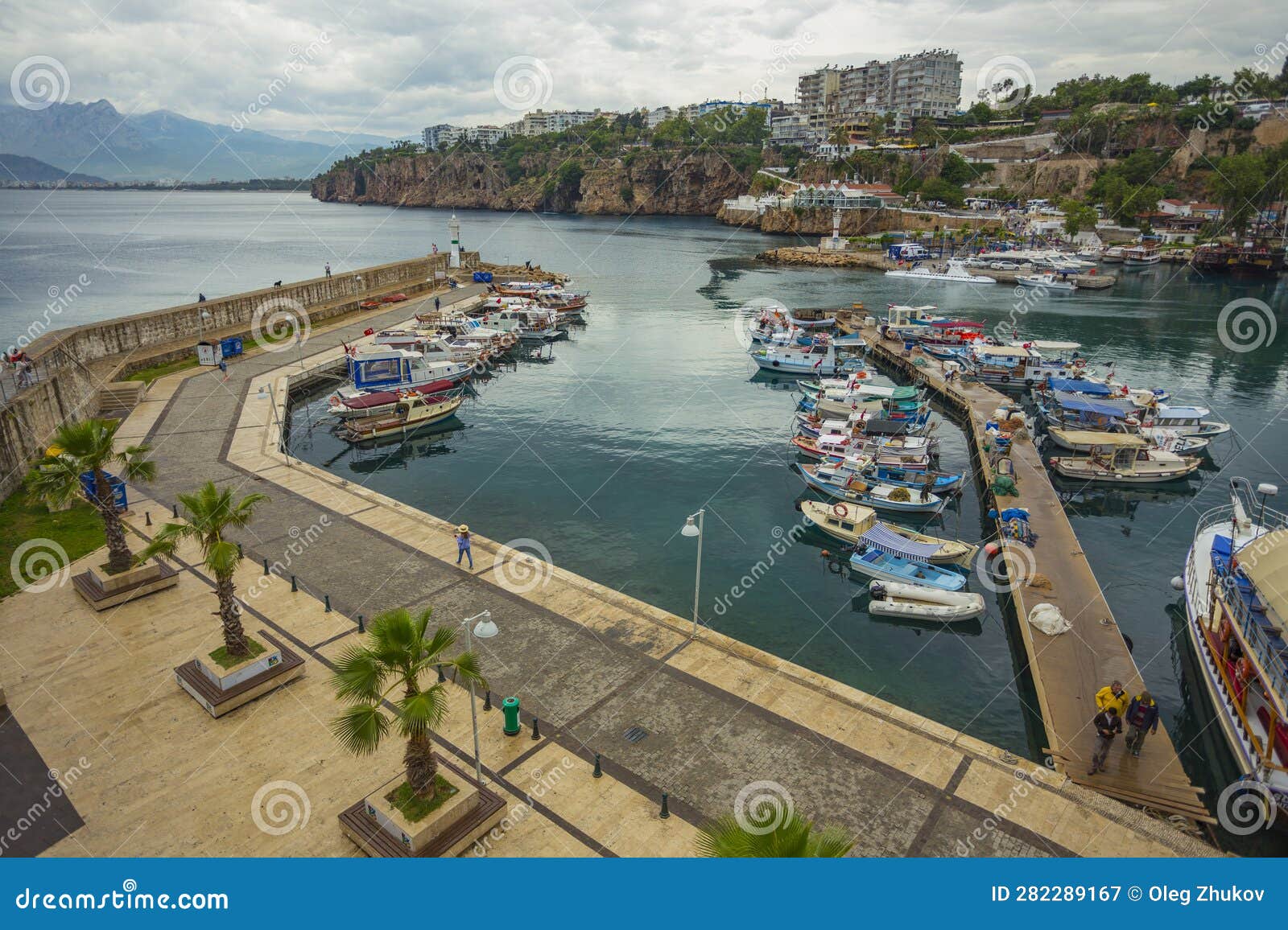 The Ancient Port of the Old City of Antalya Editorial Photography ...