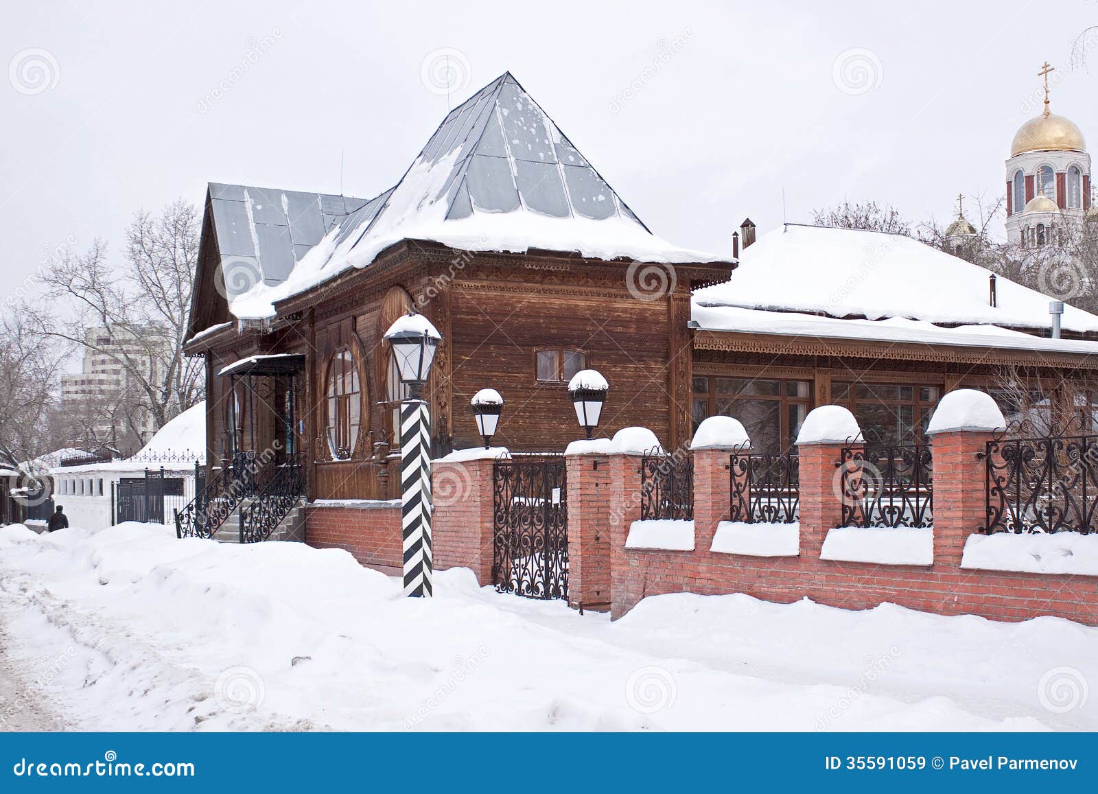 Ancient post-house stock image. Image of frost, city - 35591059