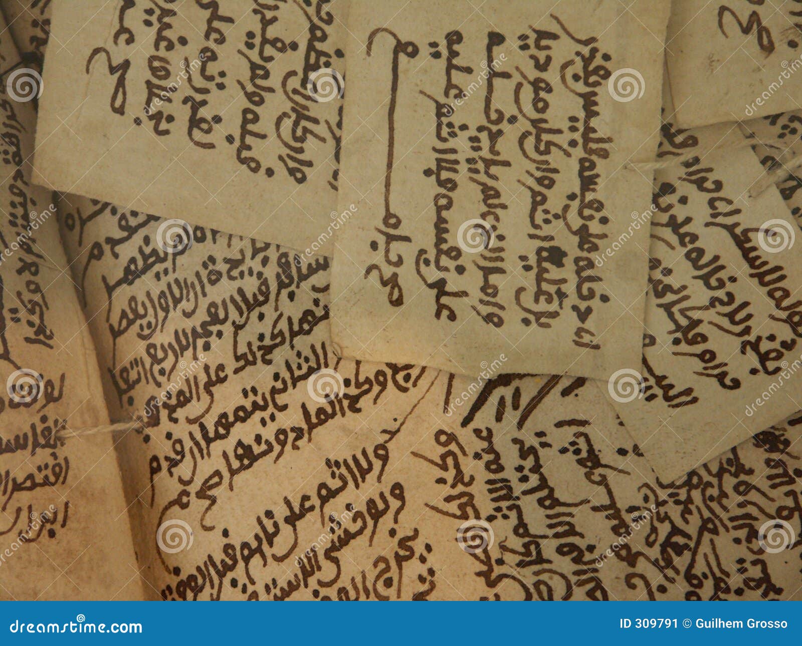 Ancient post-its stock image. Image of written, detail - 309791